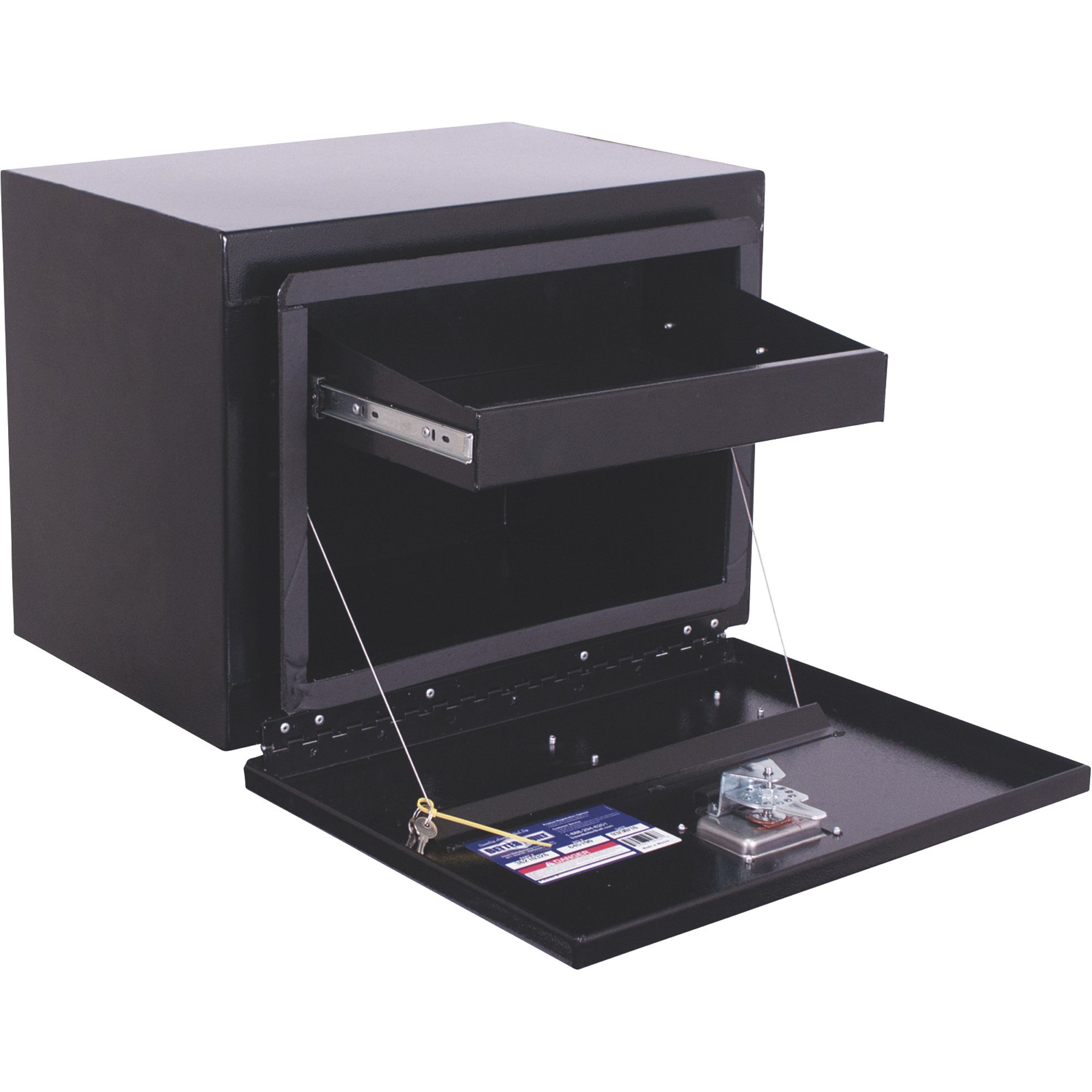 Northern Tool Underbody Truck Tool Box with Drawer — Steel, Gloss Black ...