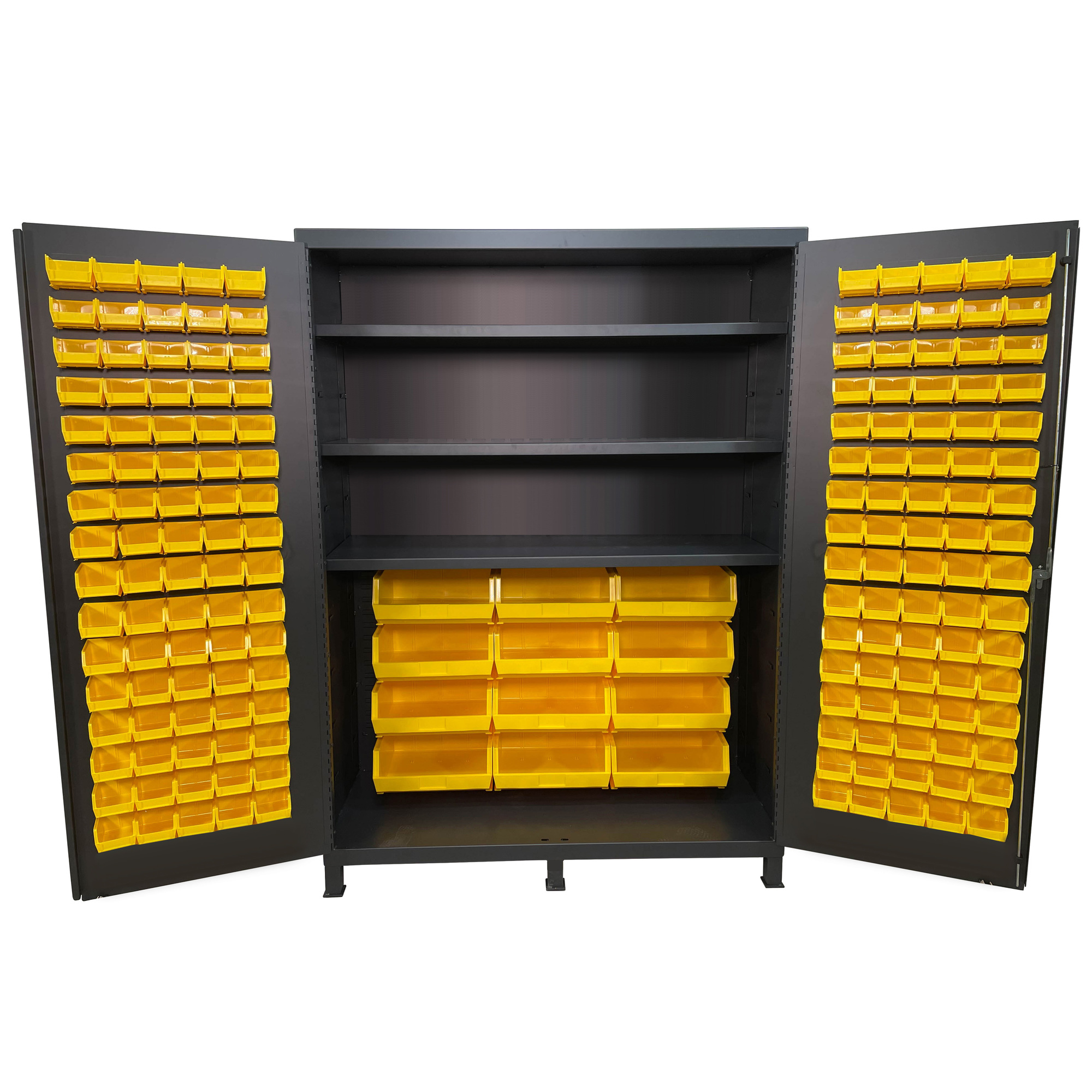 Valley Craft, Bin Shelf Cabinet, Height 84 in, Width 60 in, Bins ...