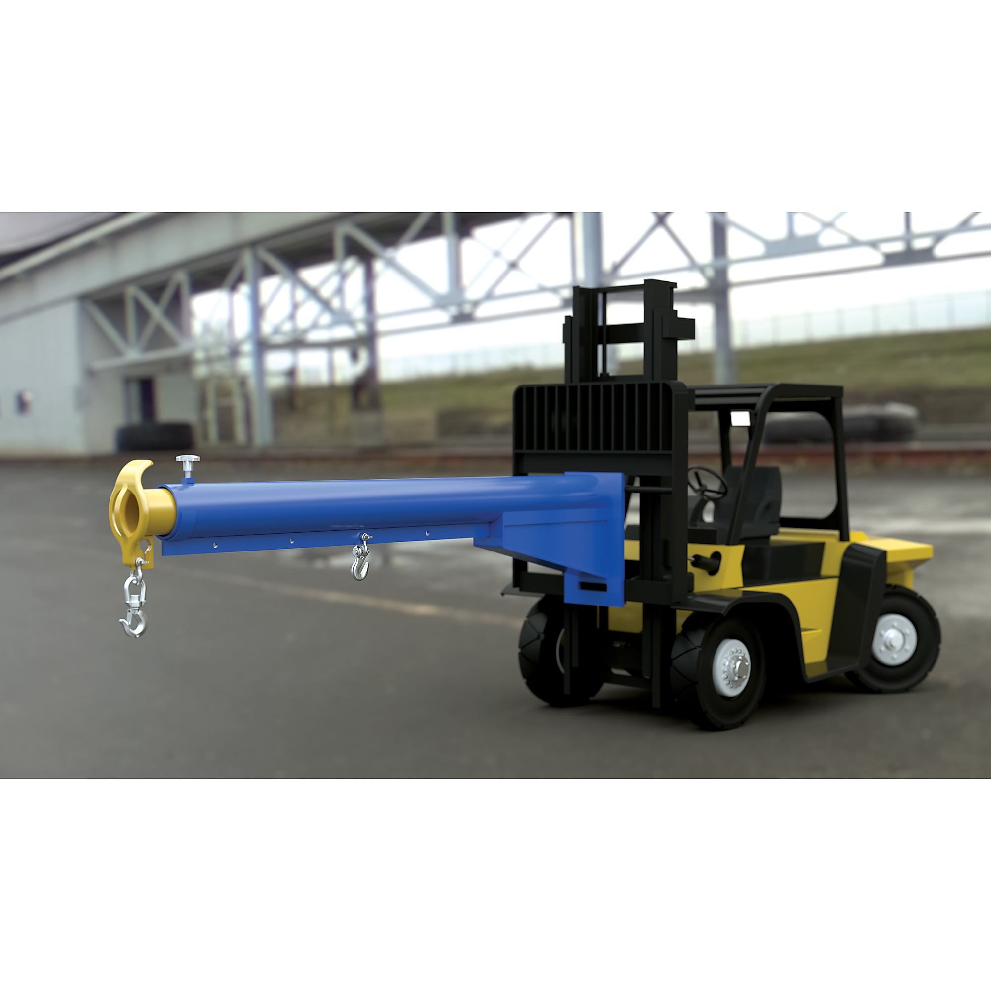 Vestil, Class II Carriage Mount Boom, Capacity 6000 lb, Extended Length ...