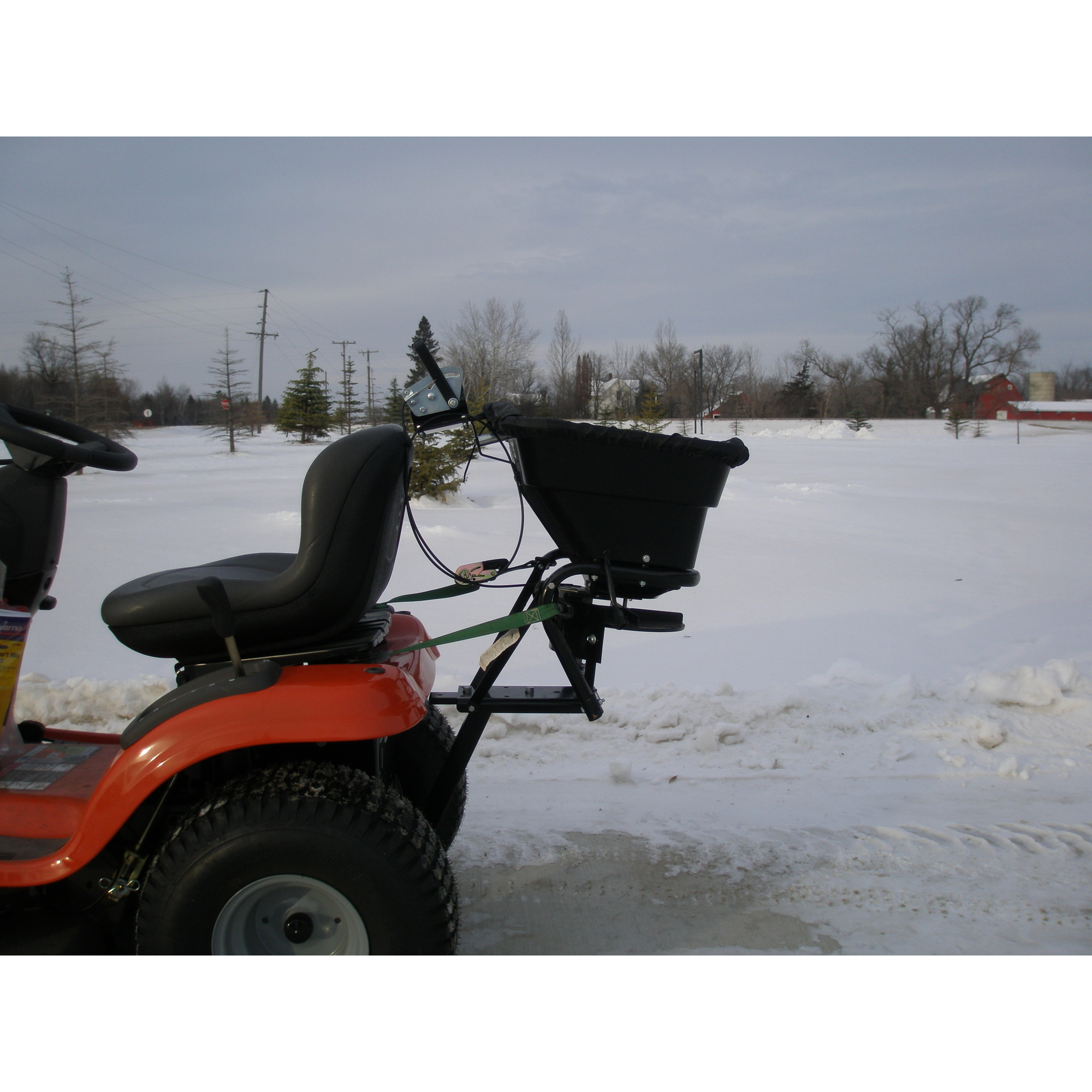 Yard Tuff, Lawn Tracotr Spreader, 12 volt, Capacity 80 lb, Spreader ...