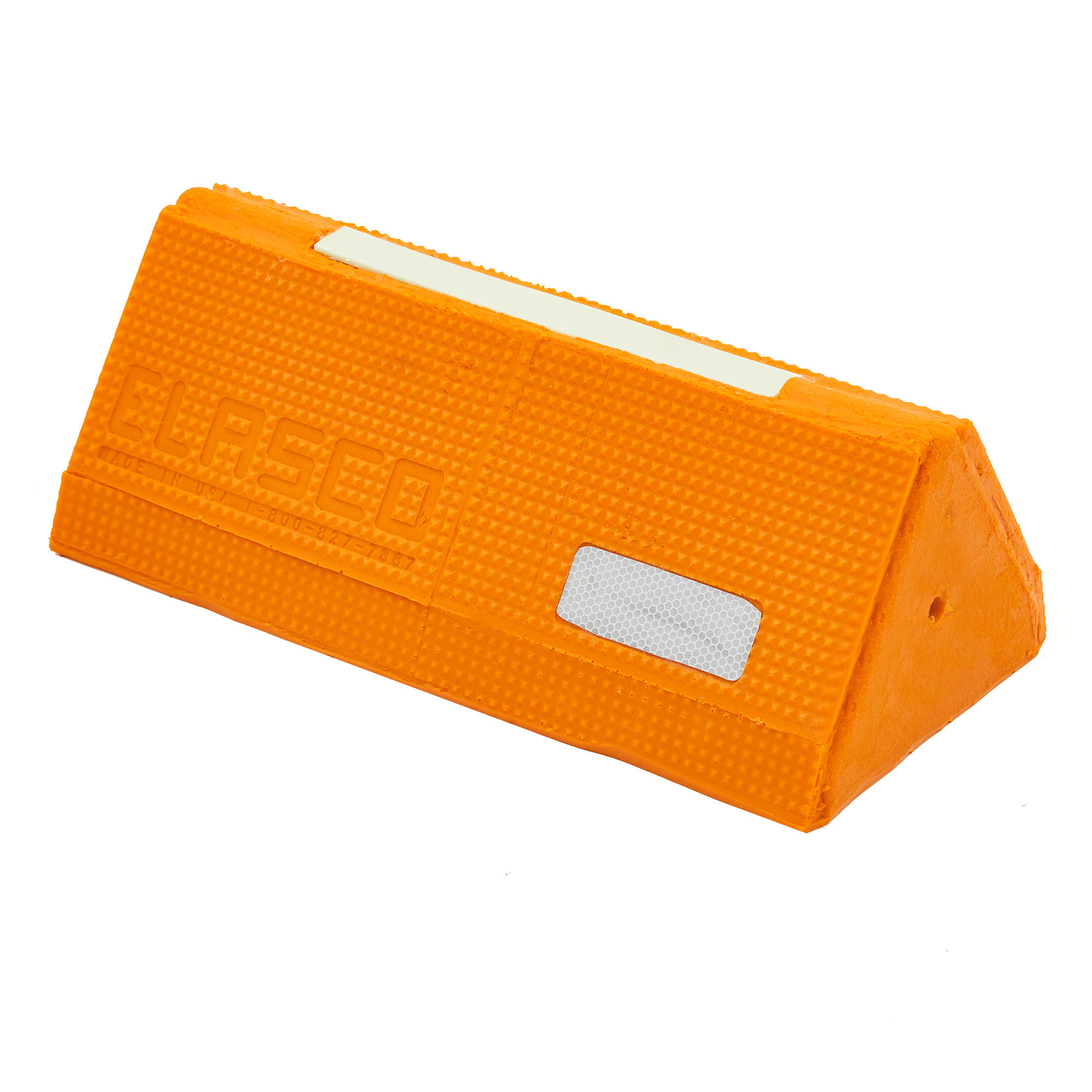 Elasco, 16in. Aircraft Chock with Glow Reflectors, Orange, Working ...