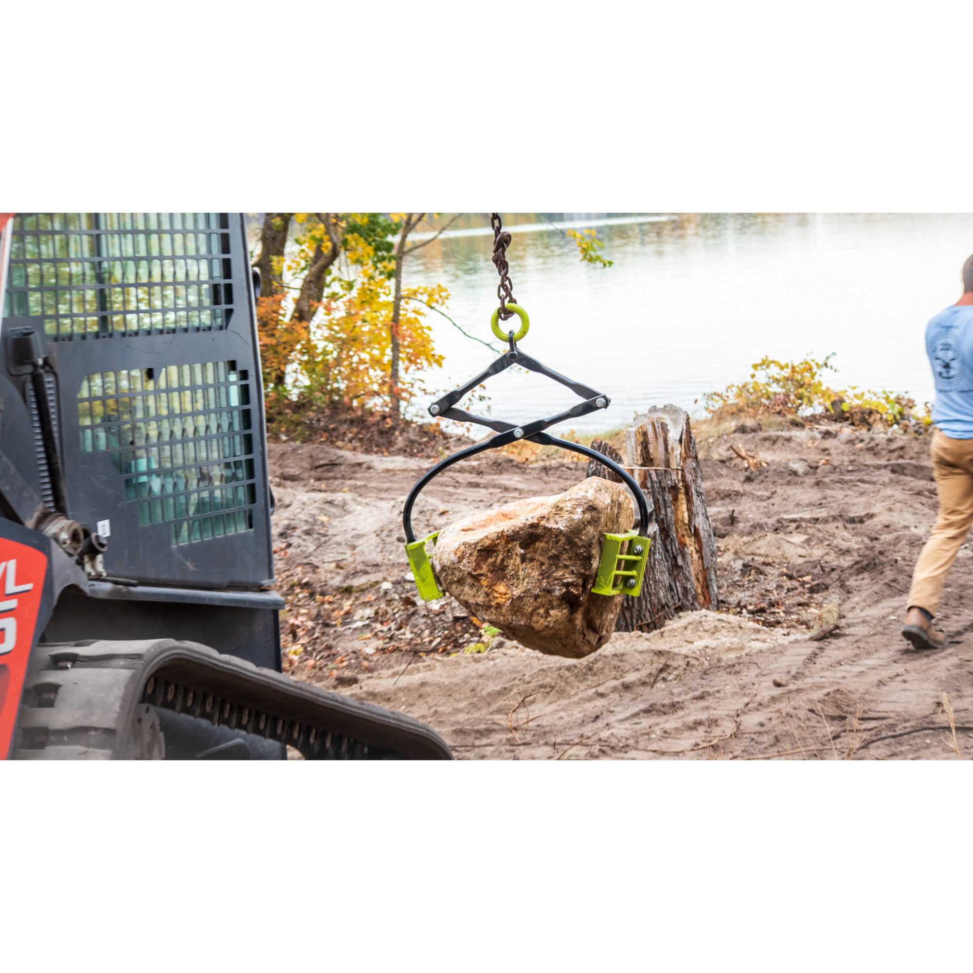 Boulder Tuff, 24in. Rock Tongs, Capacity 1100 lb, Model# BTF-01 ...