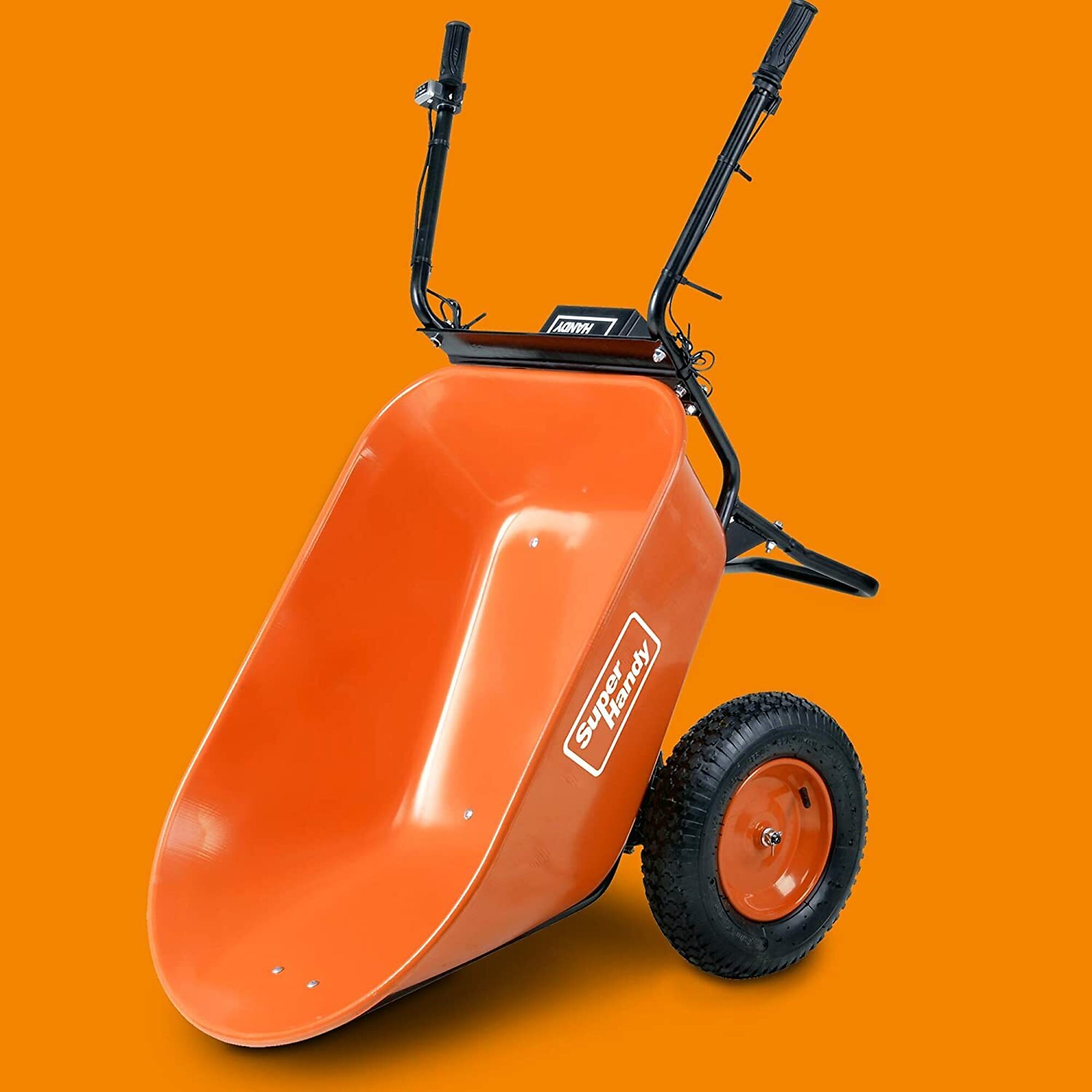 SuperHandy, Electric Wheelbarrow, Load Capacity 330 lb, Model# TRI ...