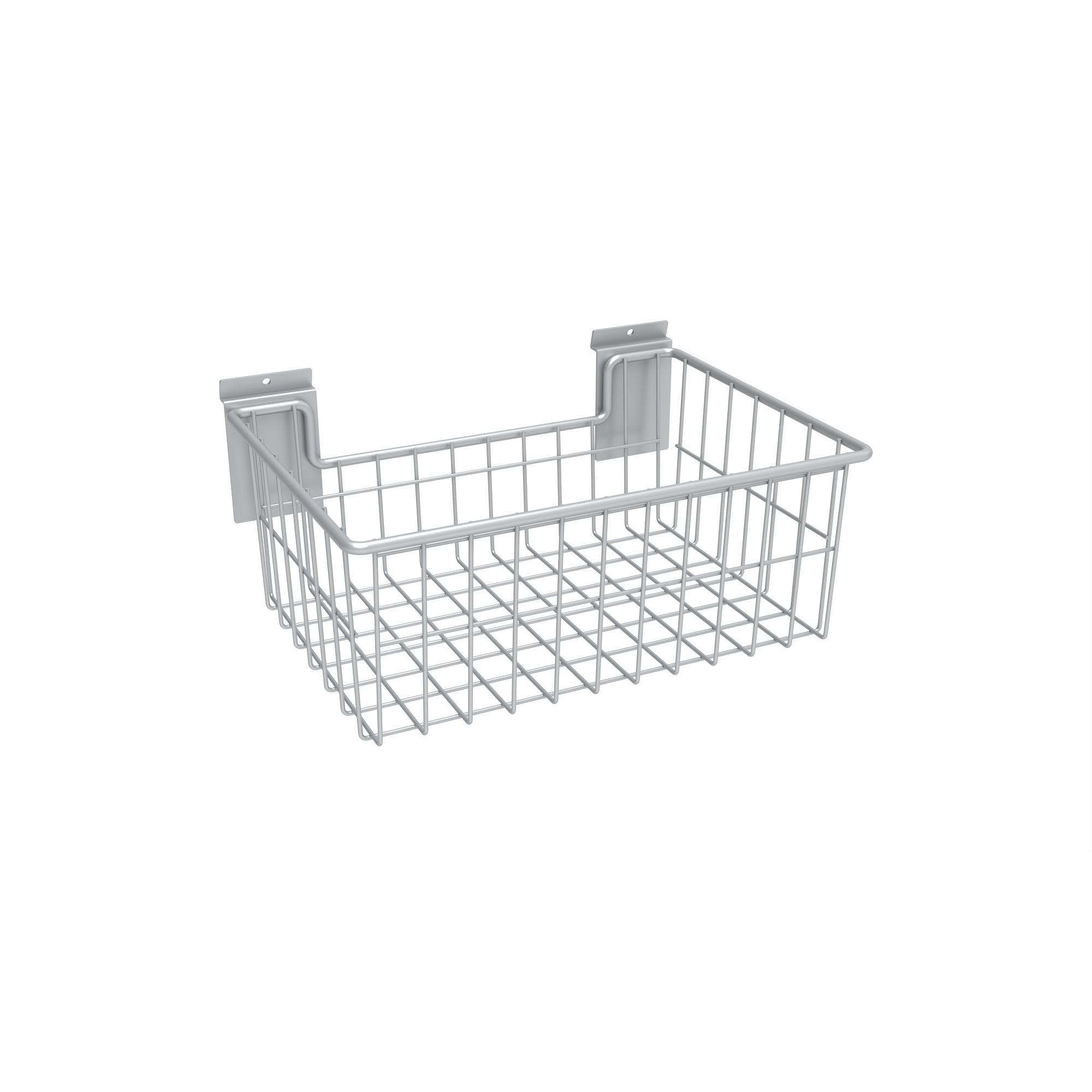CrownWall, Slatwall Panels System Wire Basket, Width 15 in, Height 8 in ...