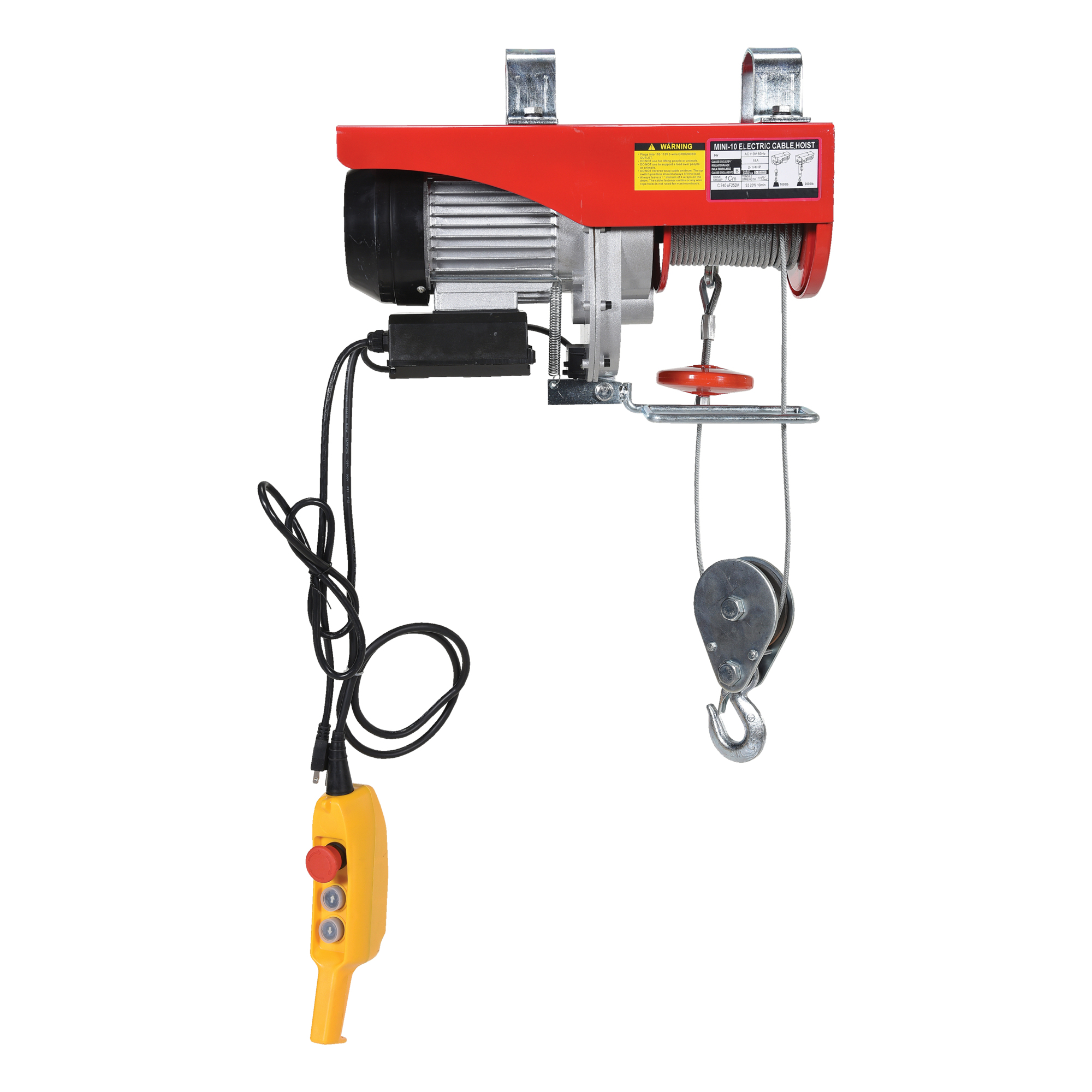 Vestil, Mini Cable Hoist 1k Capacity, Capacity 1000 lb, Style Manual ...