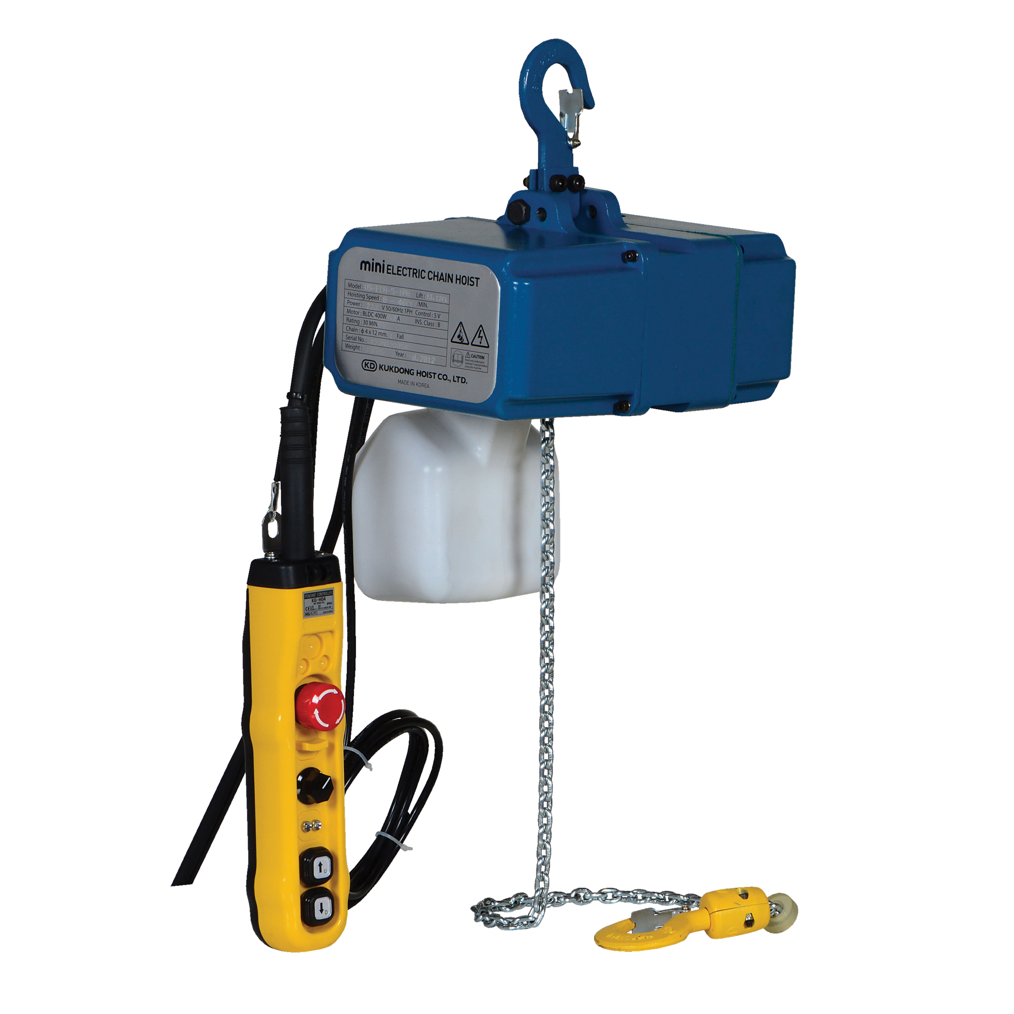 Vestil, .5k Capacity variable speed electric hoist, Capacity 500 lb ...