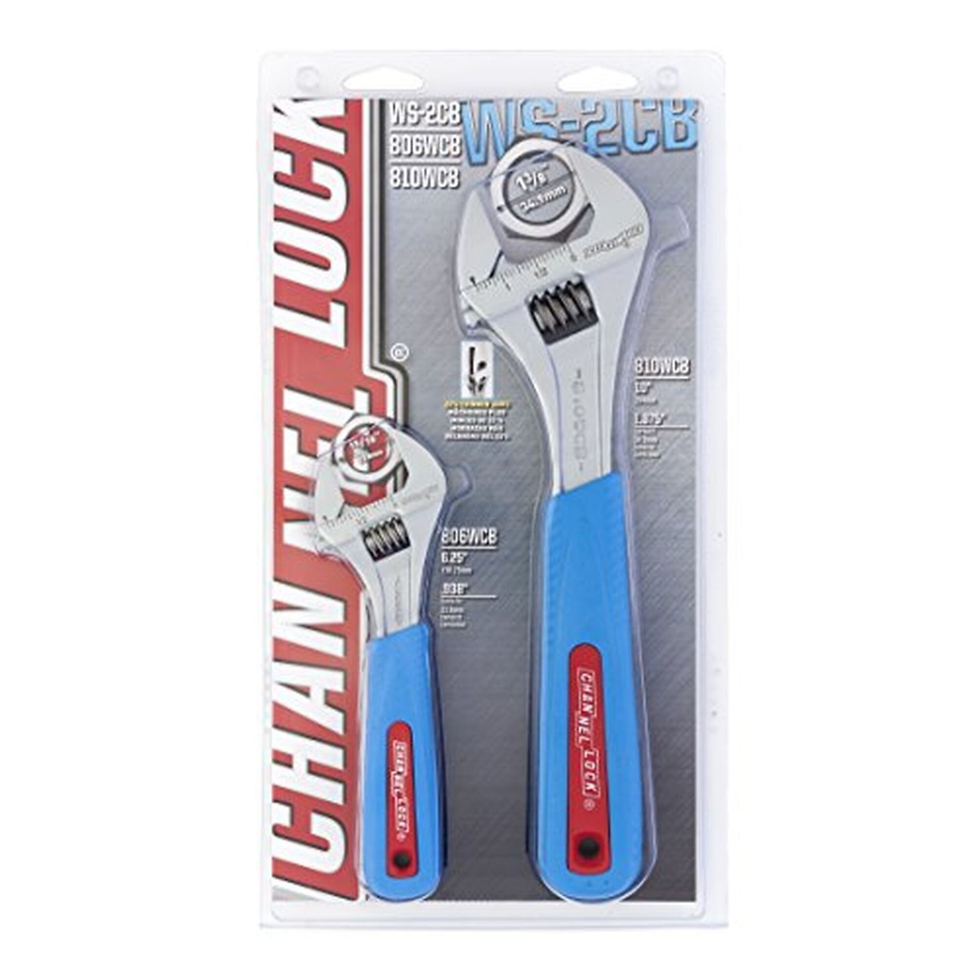 Channellock, 2 piece Wrench Set, Pieces (qty.) 2, Measurement Standard ...