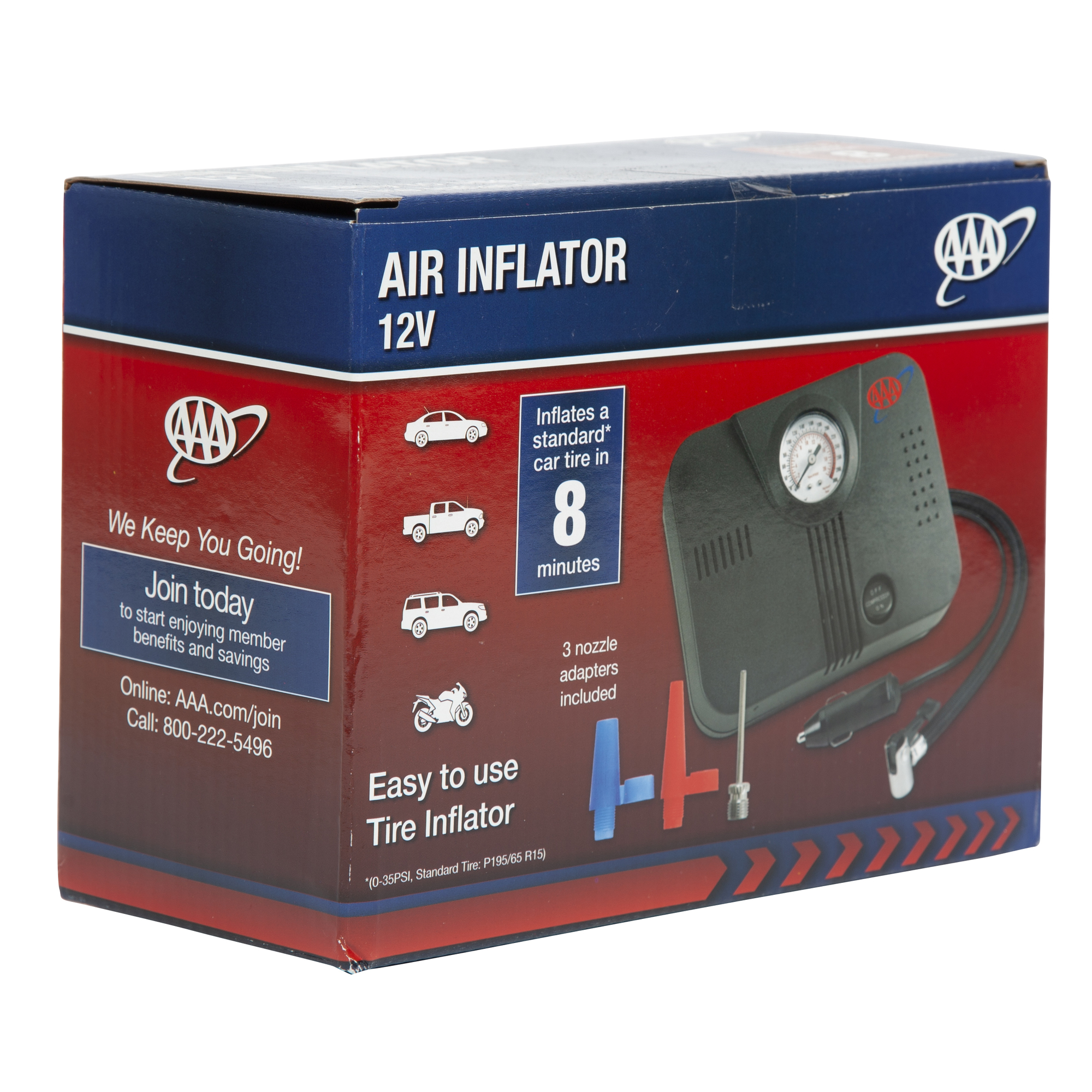 Lifeline AAA, AAA Air Inflator, Max. PSI 50, Power Source Wired, Model ...