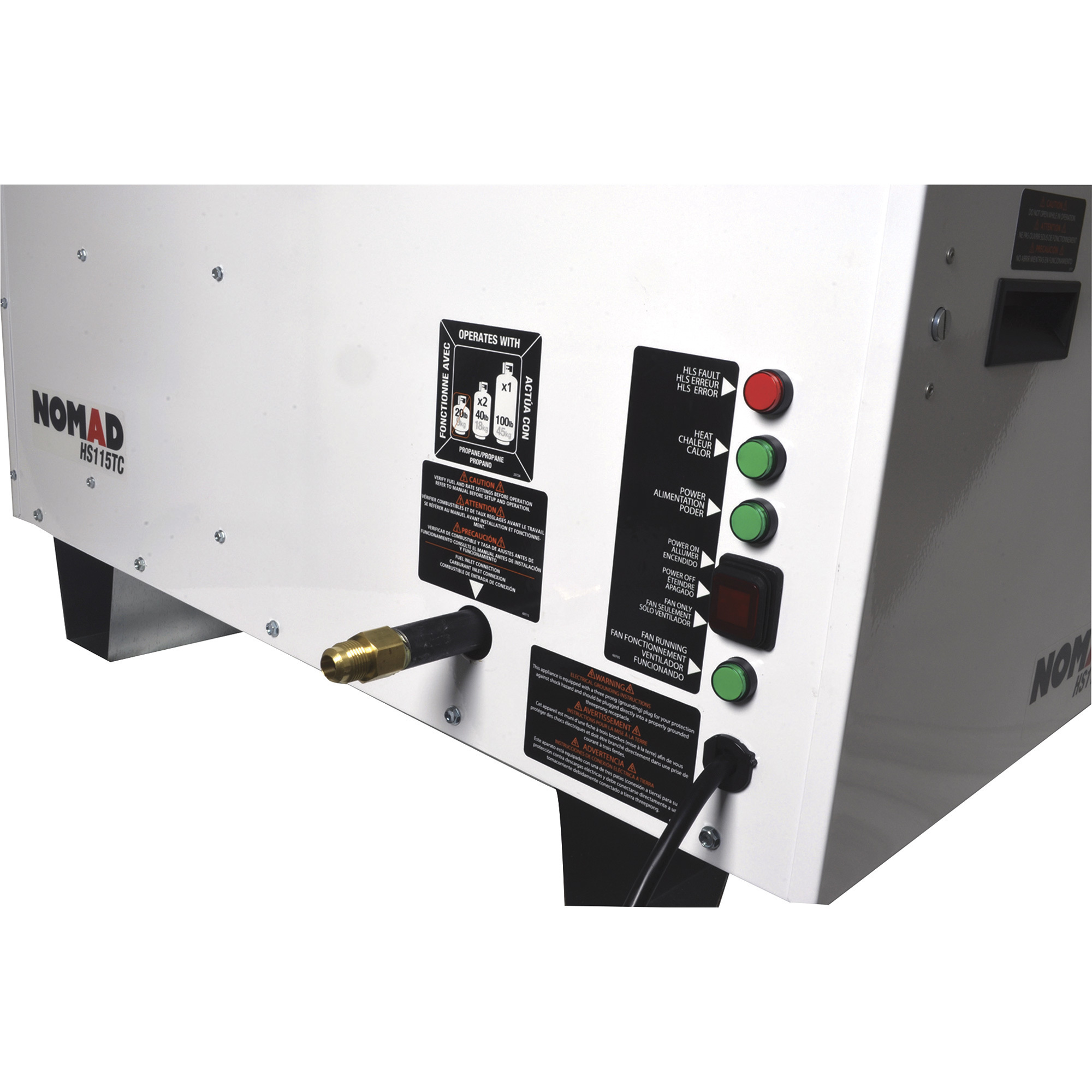 HeatStar Direct-Fired Forced Air Heater, 115,000 BTU, 650 CFM, Forced ...