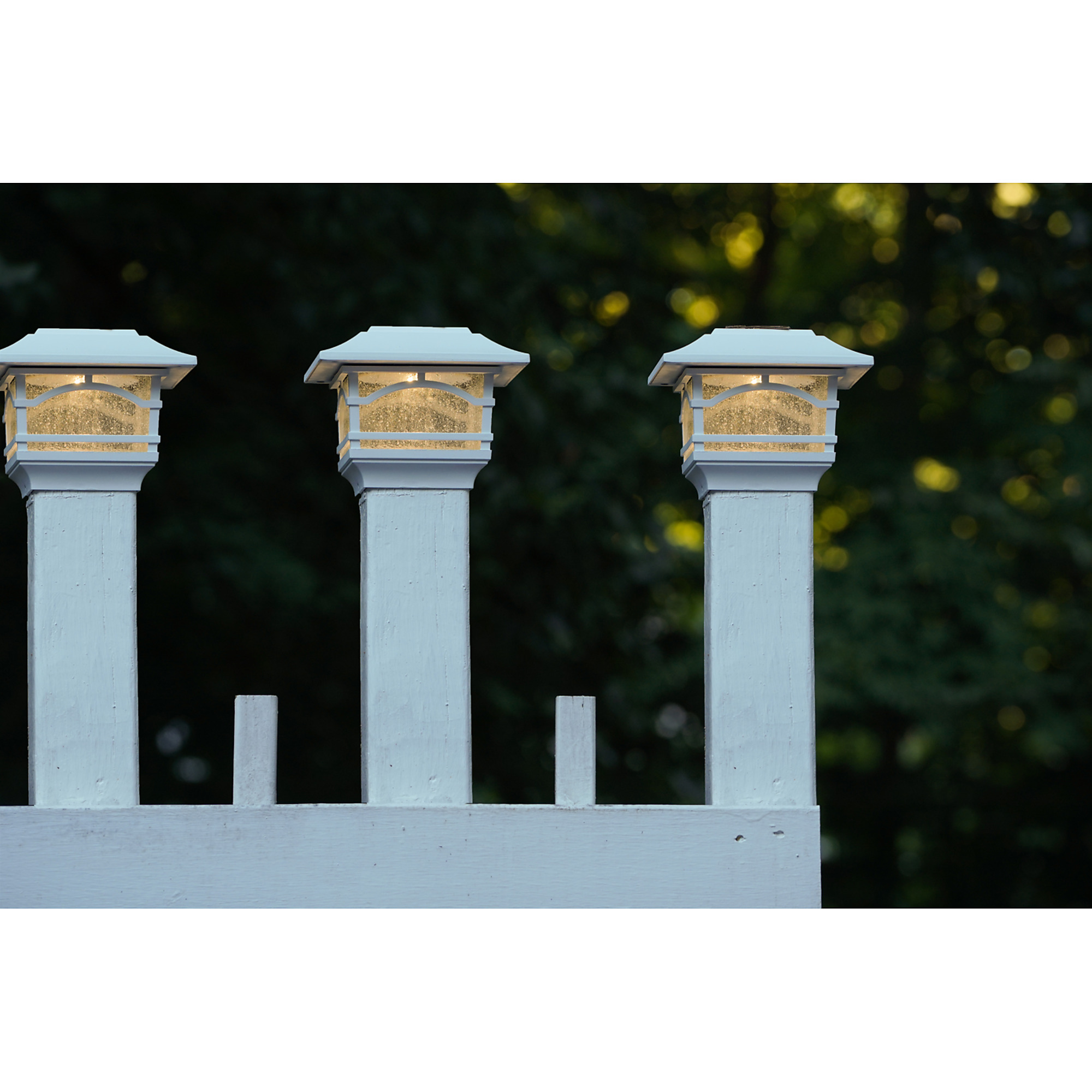 Maxsa Innovations, Solar Mission style Post Cap Deck Railing Lights ...