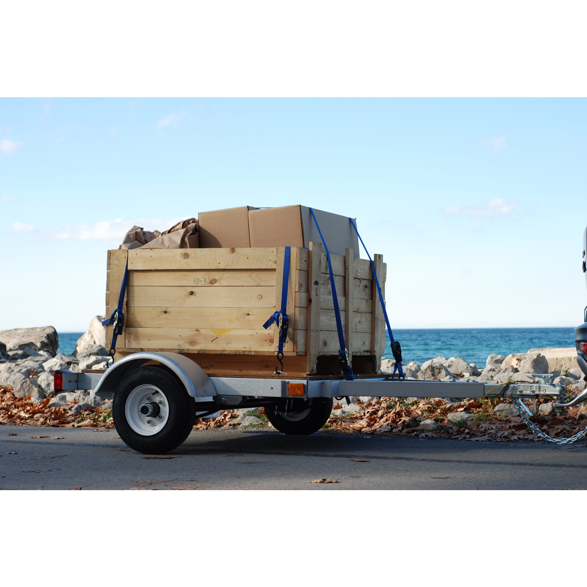 Stirling Galvalume Kit Trailer - 4ft. x 4ft., 820-Lb. Load Capacity ...