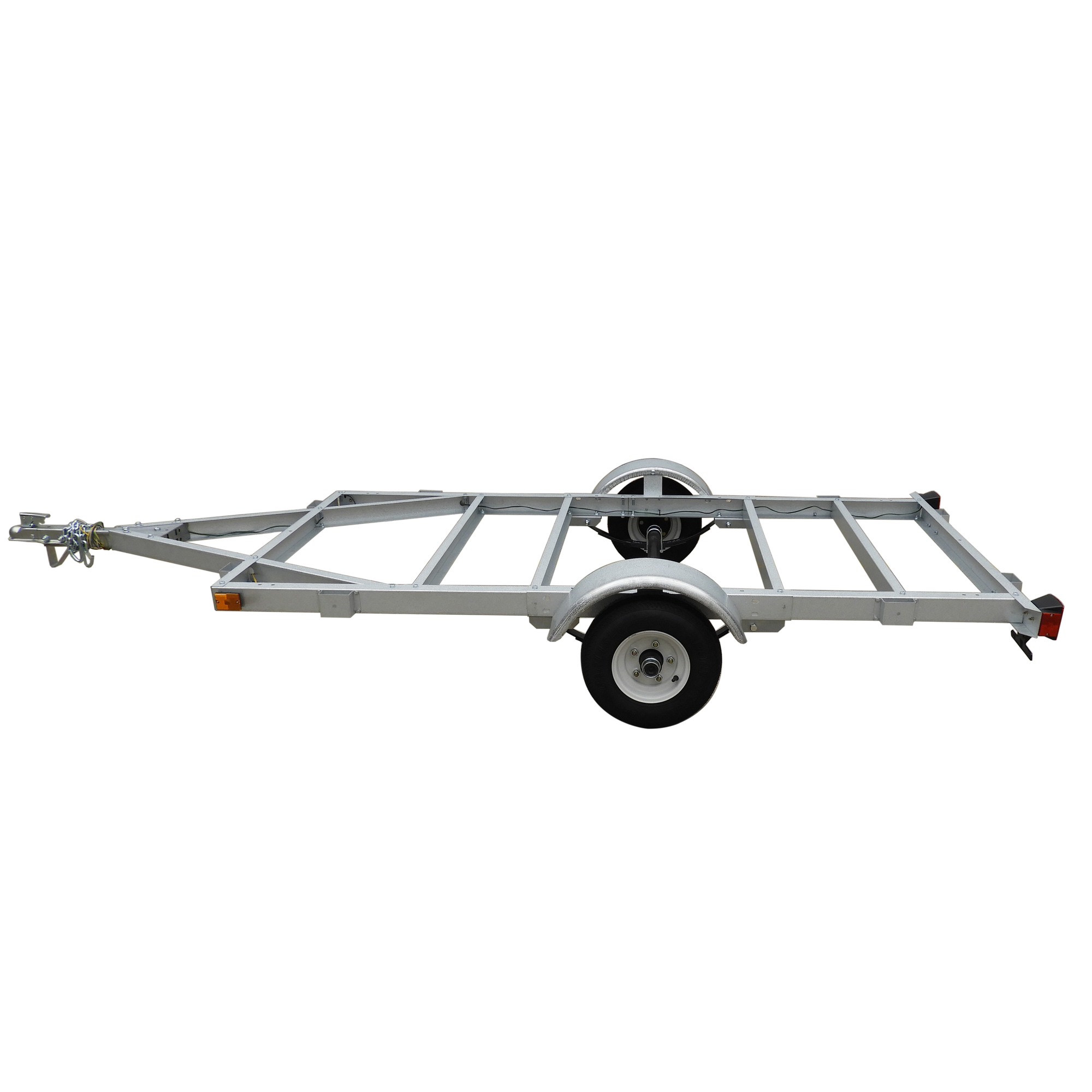 STIRLING, 4ft. x 8ft. Galvalume Kit Trailer w/8in. Wheels, Load ...