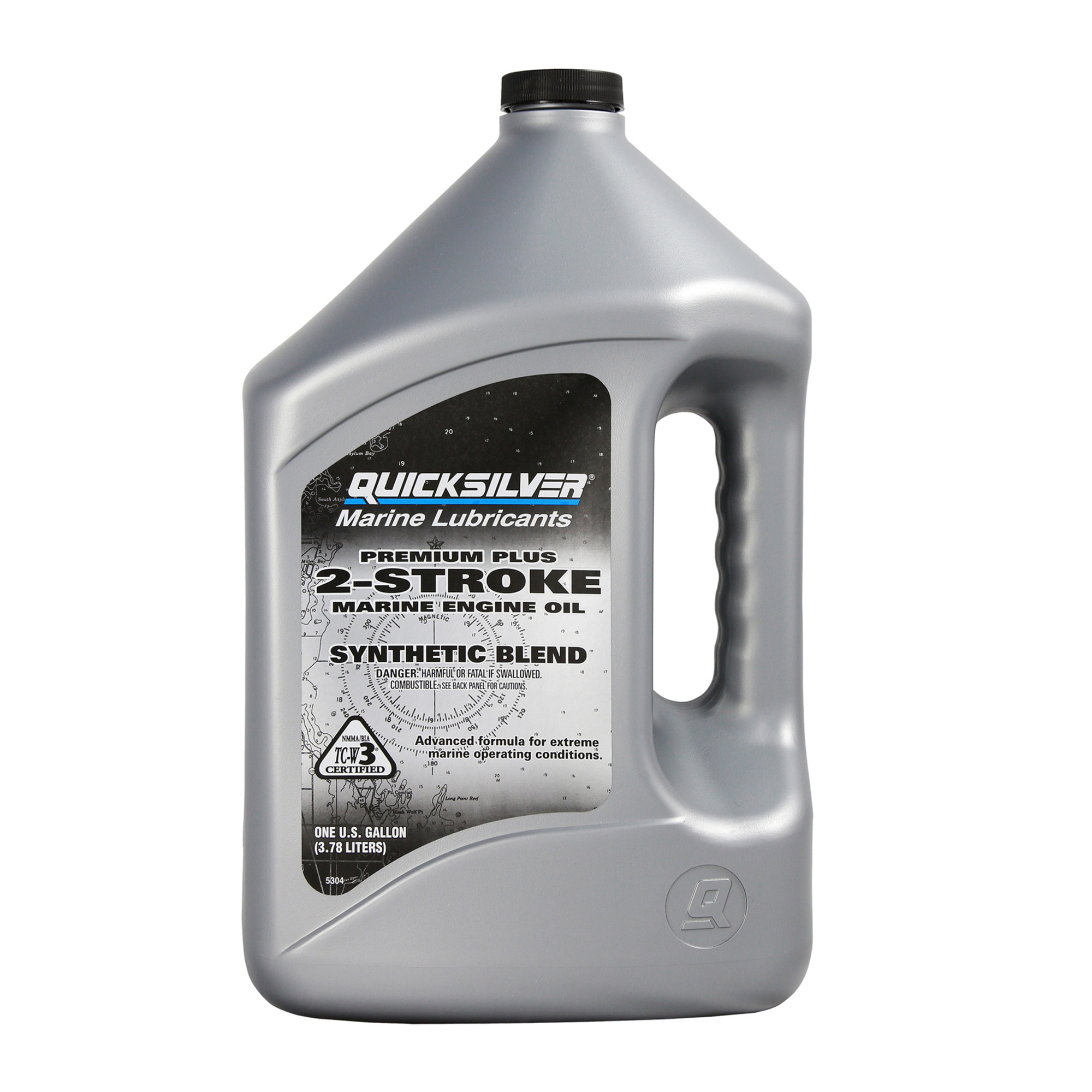 Quicksilver, 2 Cycle Premium Plus Marine Engine Oil 1 Gallon, Included ...