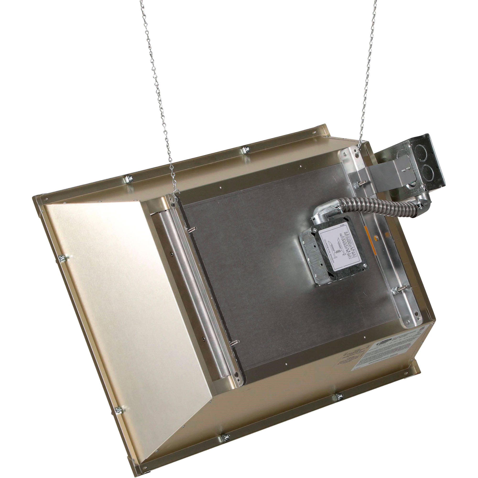 TPI Overhead Flat Panel Electric Infrared Heater — 4,300 Watt, 14,672 ...