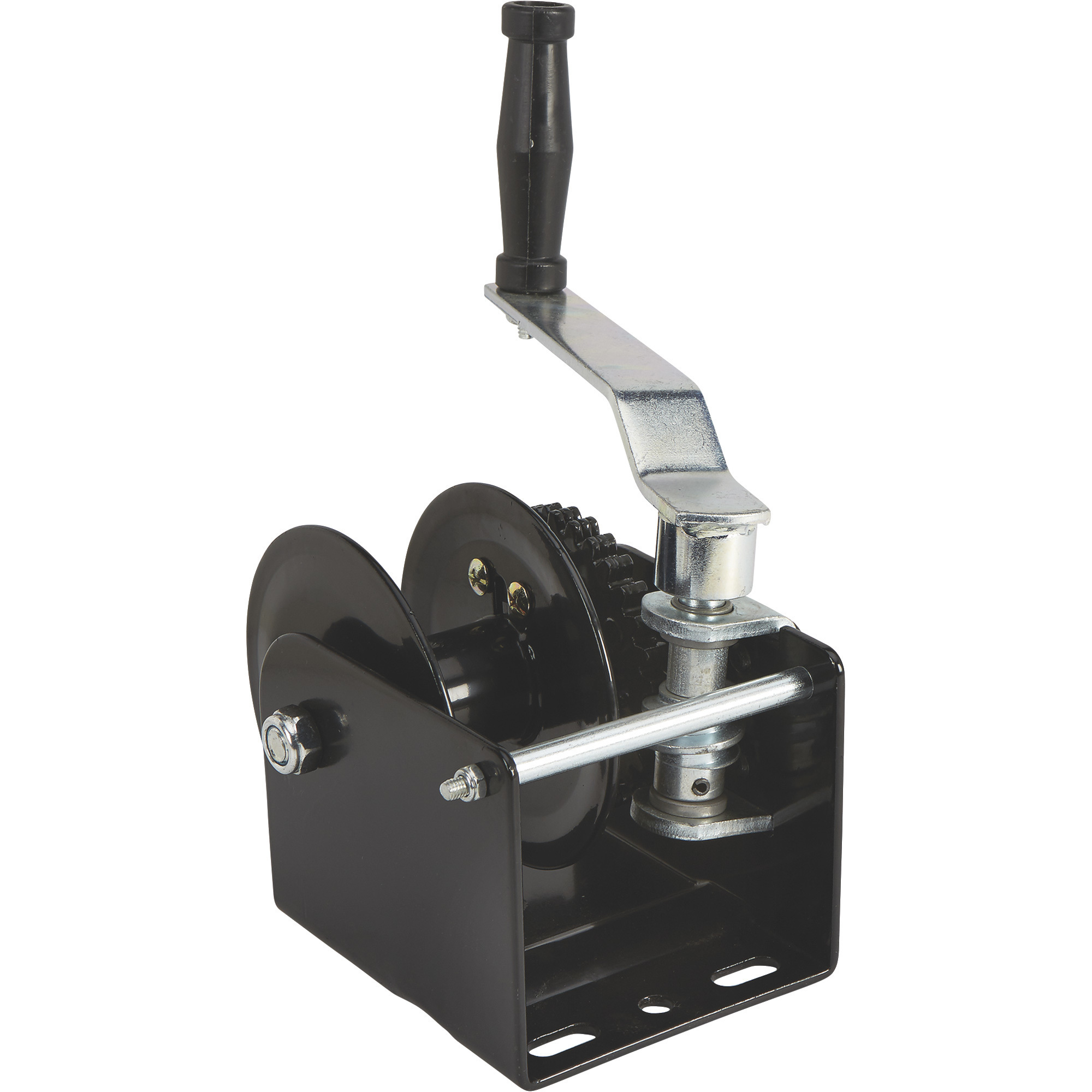 Ultra-Tow Single-Speed Worm Gear Hand Winch with Hex Drive, 2000-Lb ...