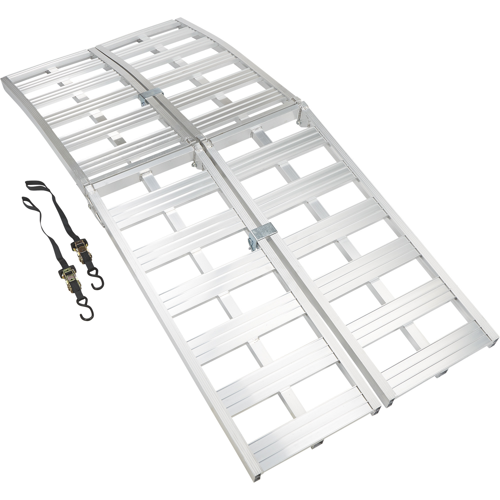 Ultra-Tow Bi-Fold Arched Aluminum Motorcycle Ramp Set, 3000-Lb ...