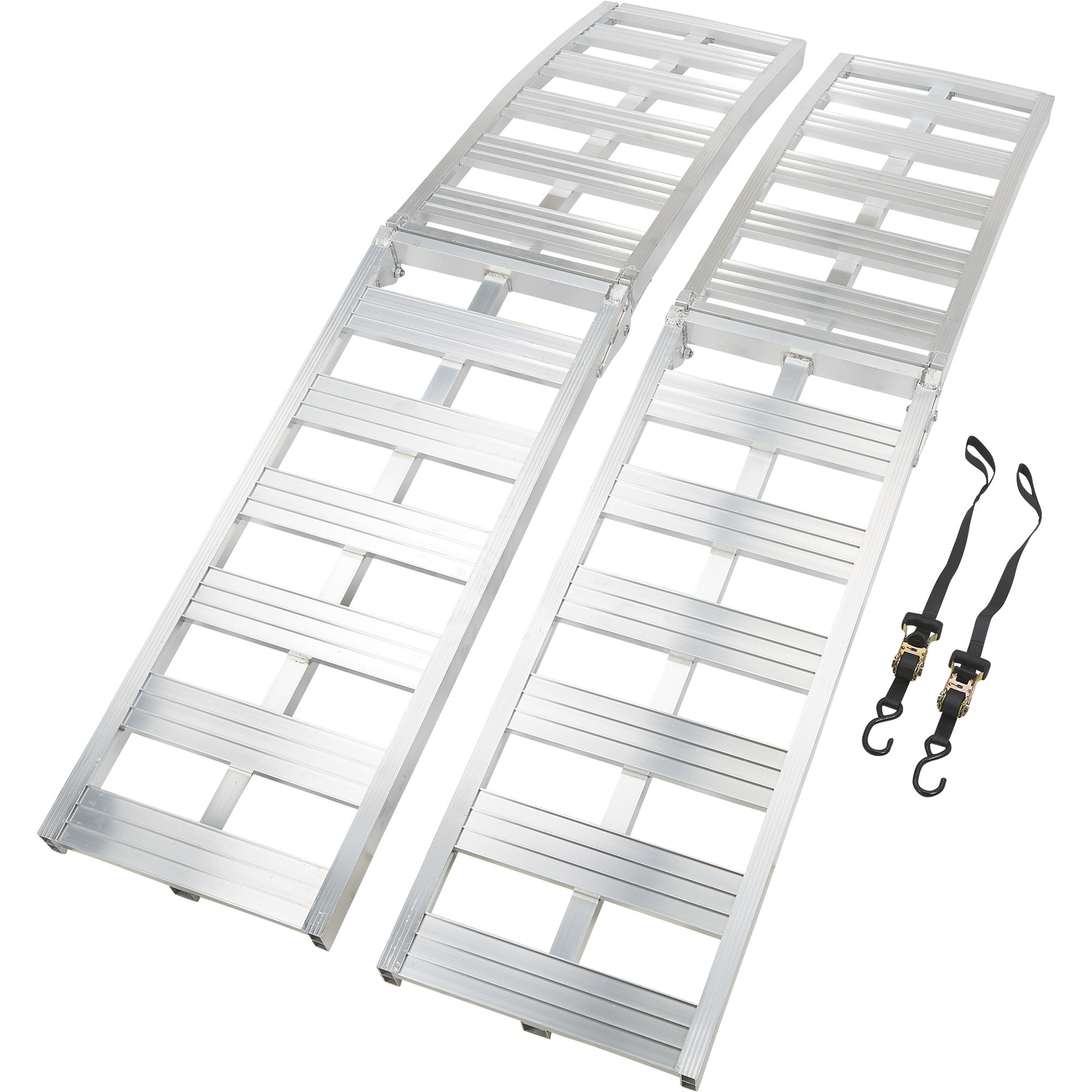 Ultra-Tow Bi-Fold Arched Aluminum Motorcycle Ramp Set, 3000-Lb ...