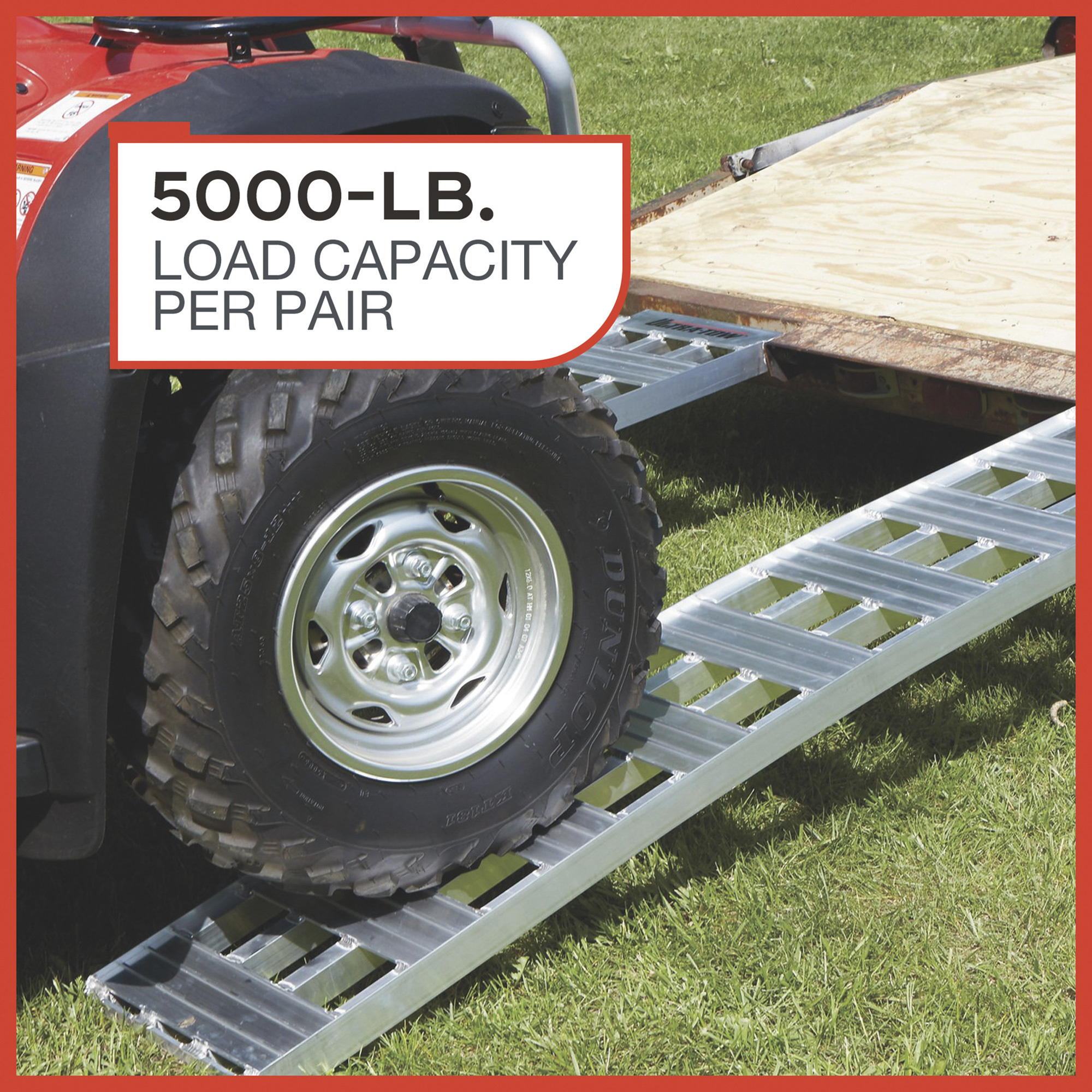 Ultra-Tow Heavy-Duty Arched Aluminum Loading Ramp Set, 5000-Lb ...