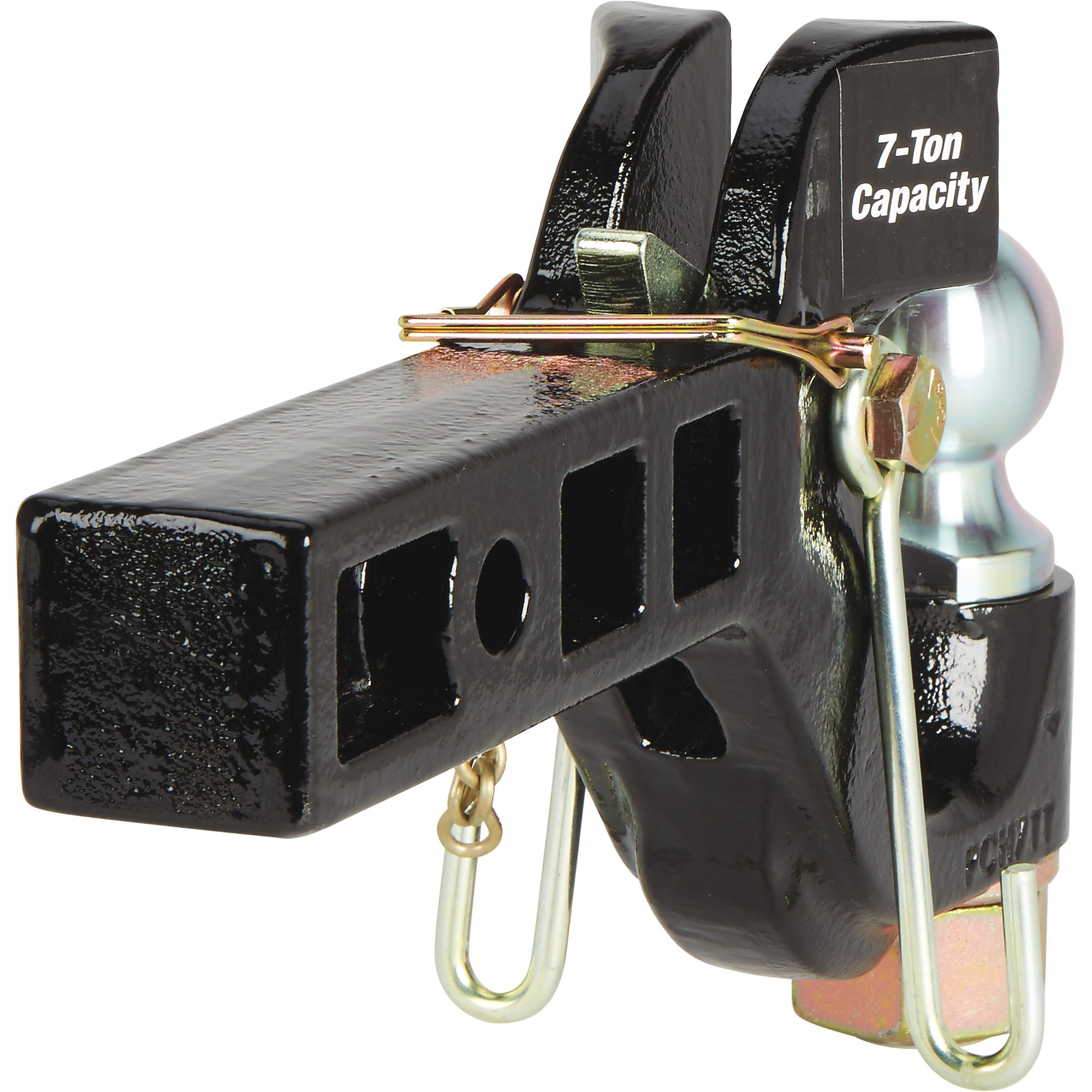 Ultra-Tow XTP Auto-Locking Dual-Purpose Pintle Hitch — 2in. Ball, 7-Ton ...