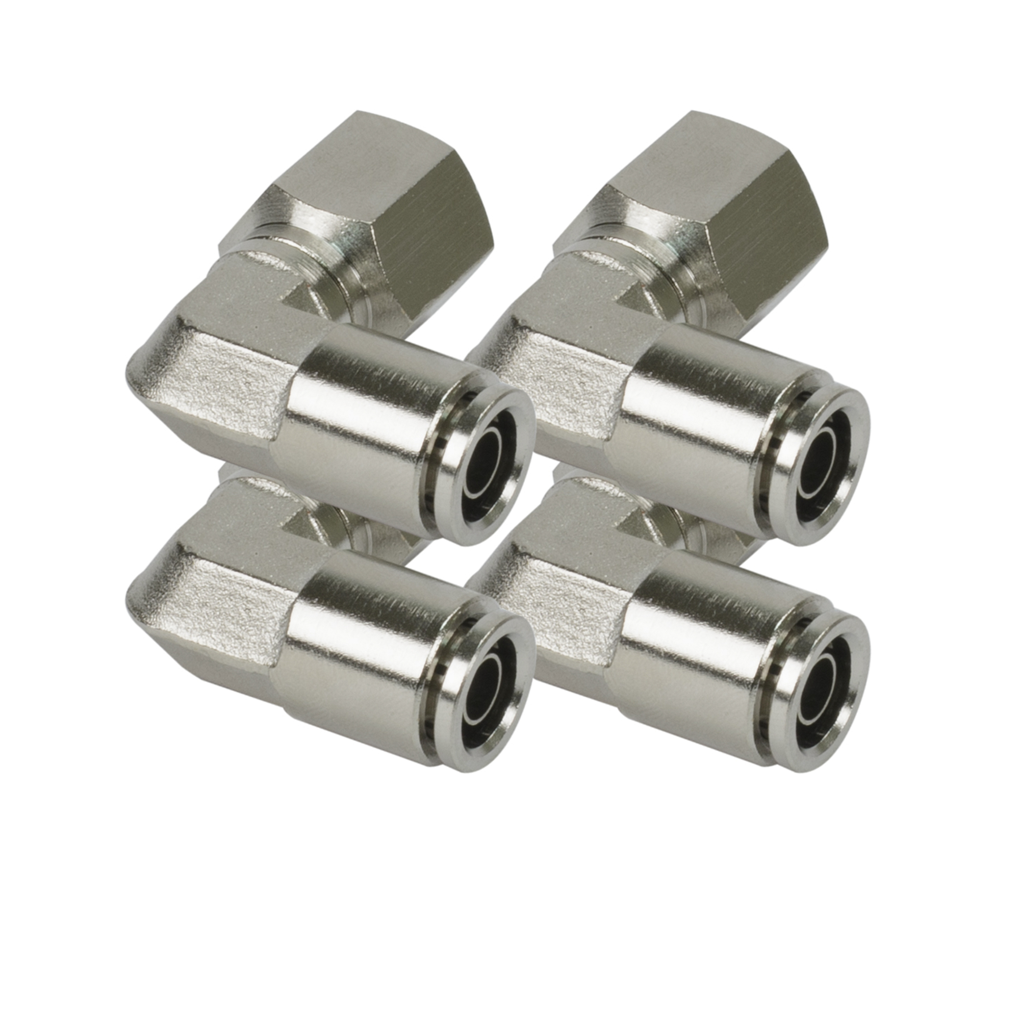 Viair 90 Degree Swivel Elbow PTC Fitting - 1/4in. NPT, Nickel-Plated ...