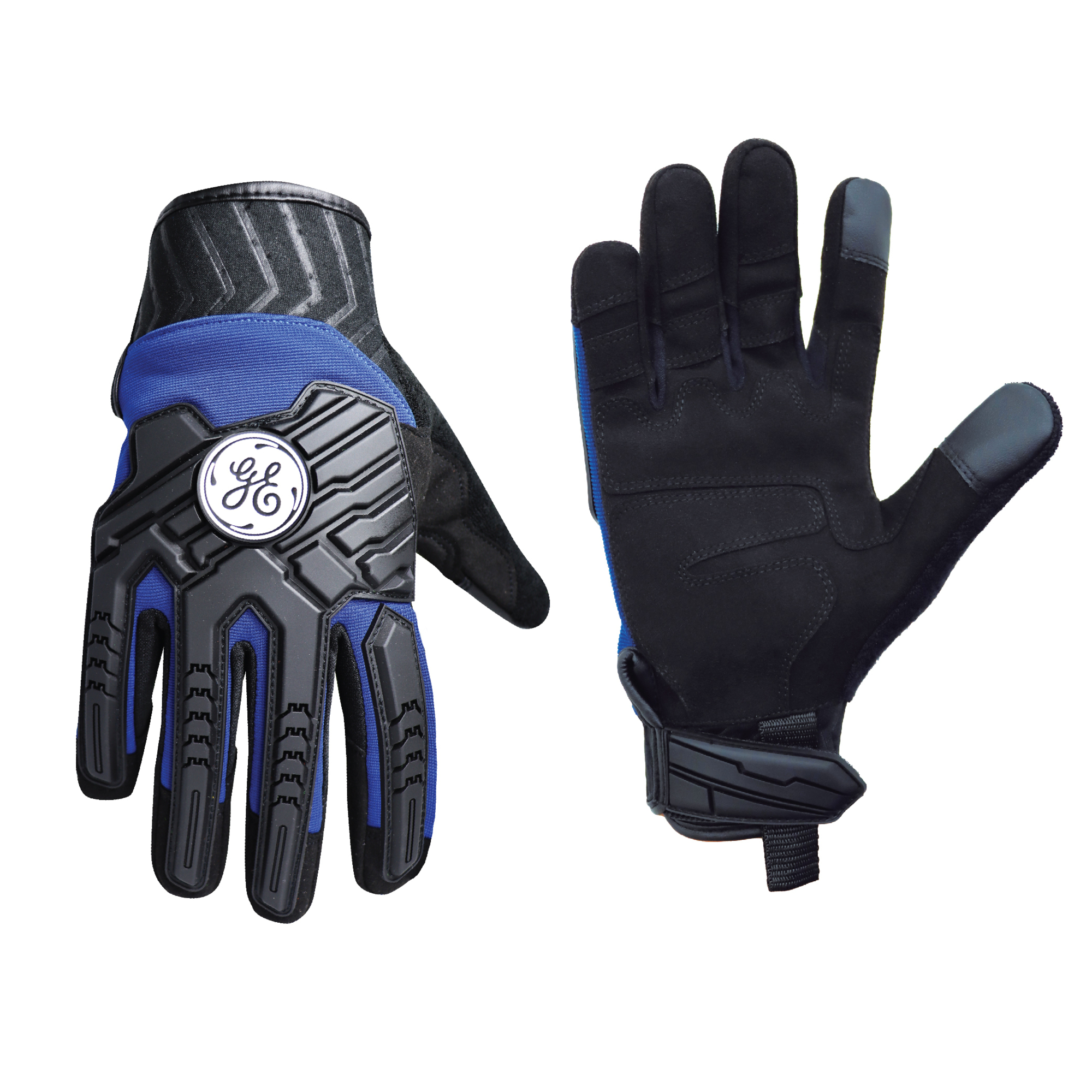 General Electric, Impact Resistant Work Gloves, Airprene Cuff, M, Size ...