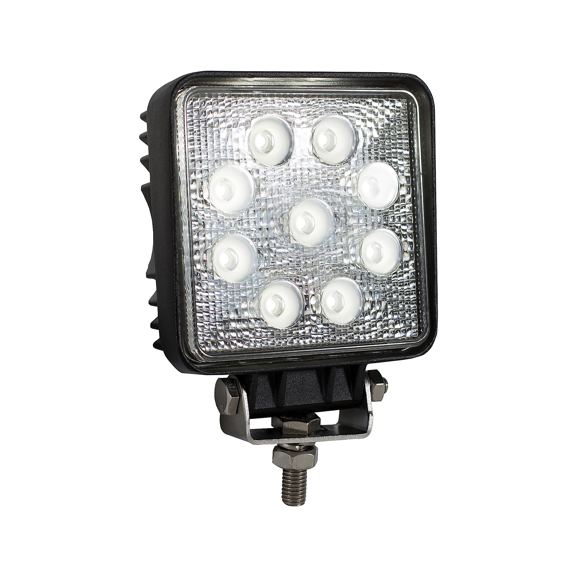 Buyers Products, 4in. Square LED Spot Light, Light Type LED, Lens Color ...