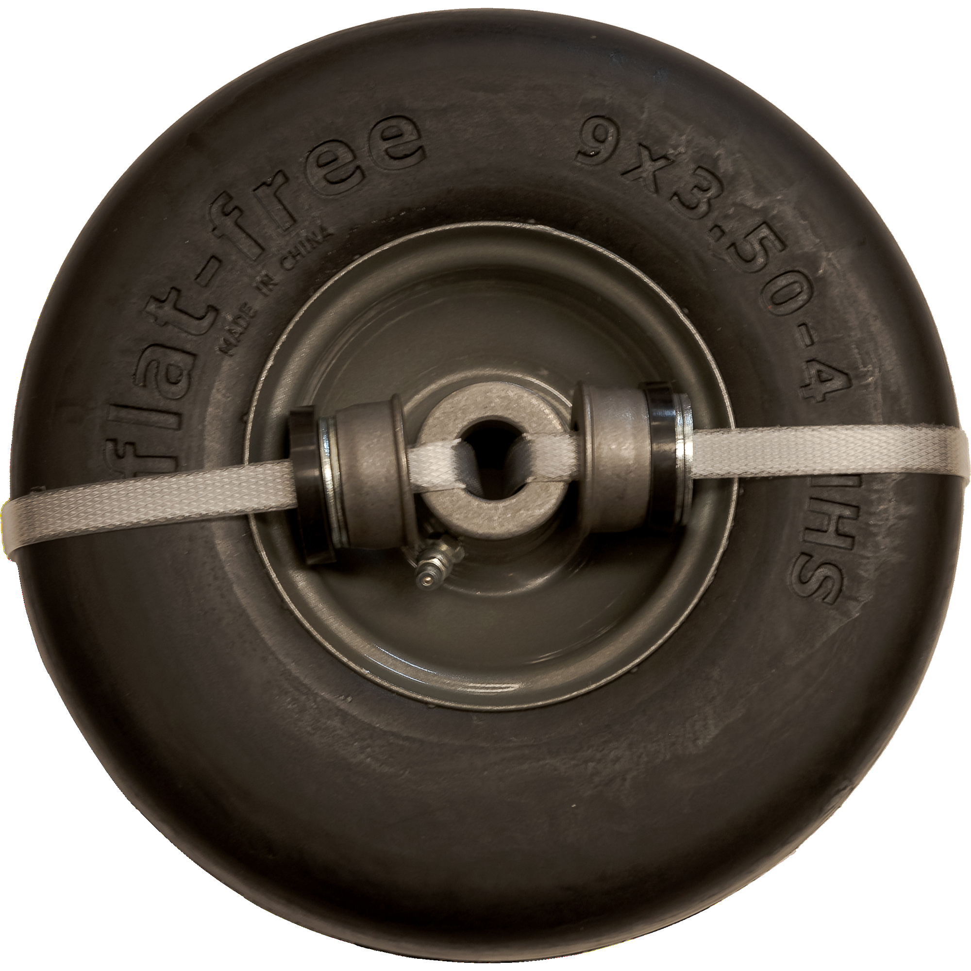 HI-RUN, Universal Flat Free Tire/Wheel with Kits, 3/4in. or 5/8in. ID ...