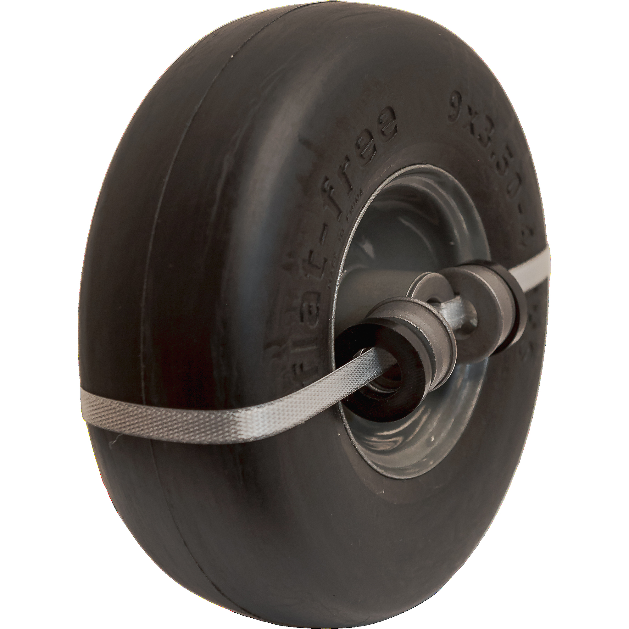 HI-RUN, Universal Flat Free Tire/Wheel with Kits, 3/4in. or 5/8in. ID ...