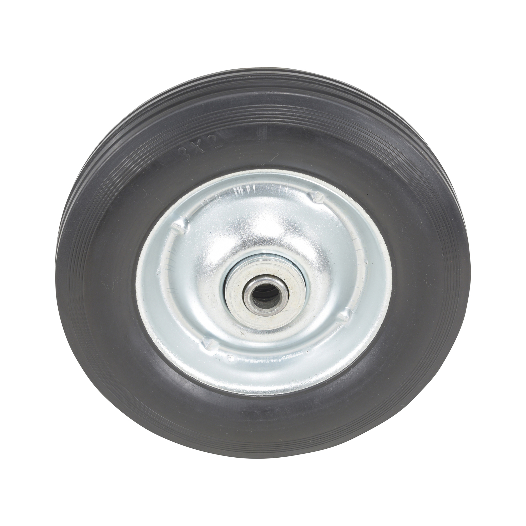 Vestil, Hard rubber wheel 8in.x2.5in. 1/2in.bearing, Wheel Diameter 8 ...