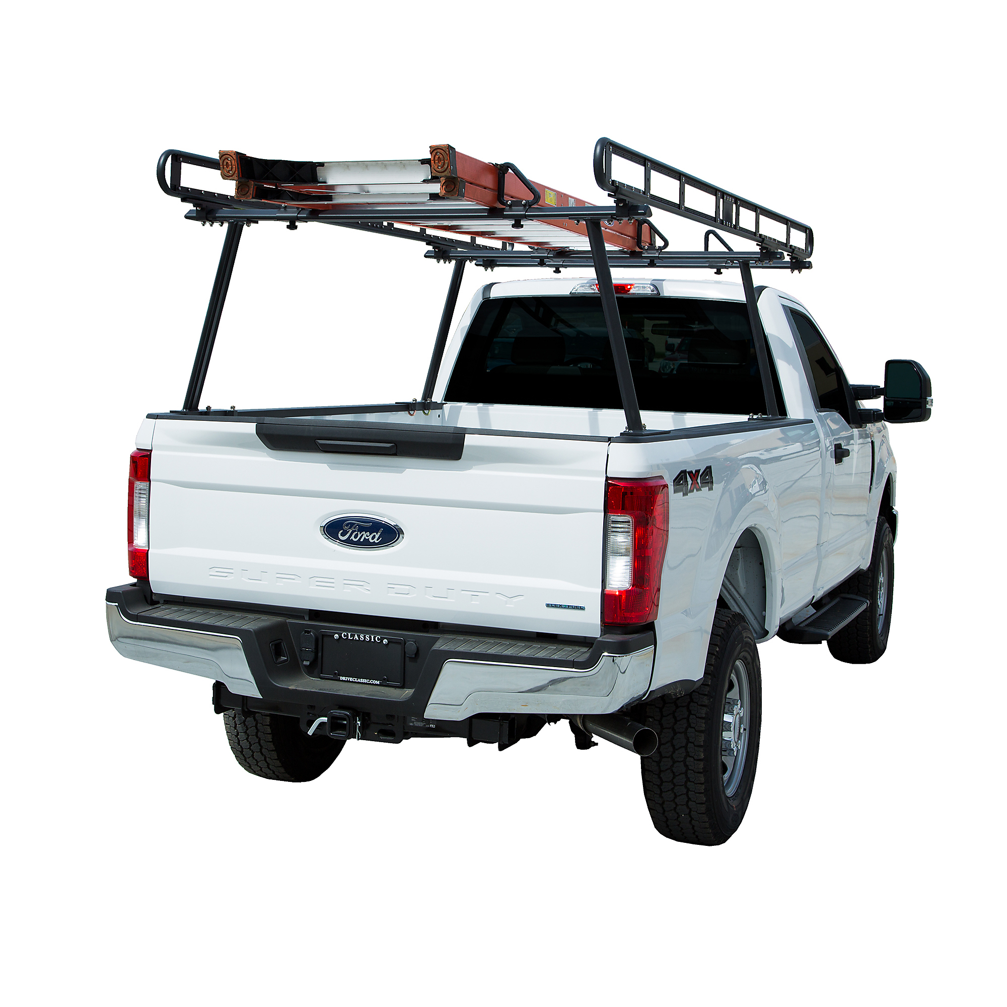Buyers Products, Black Powder-Coated Aluminum Truck Ladder Rack ...