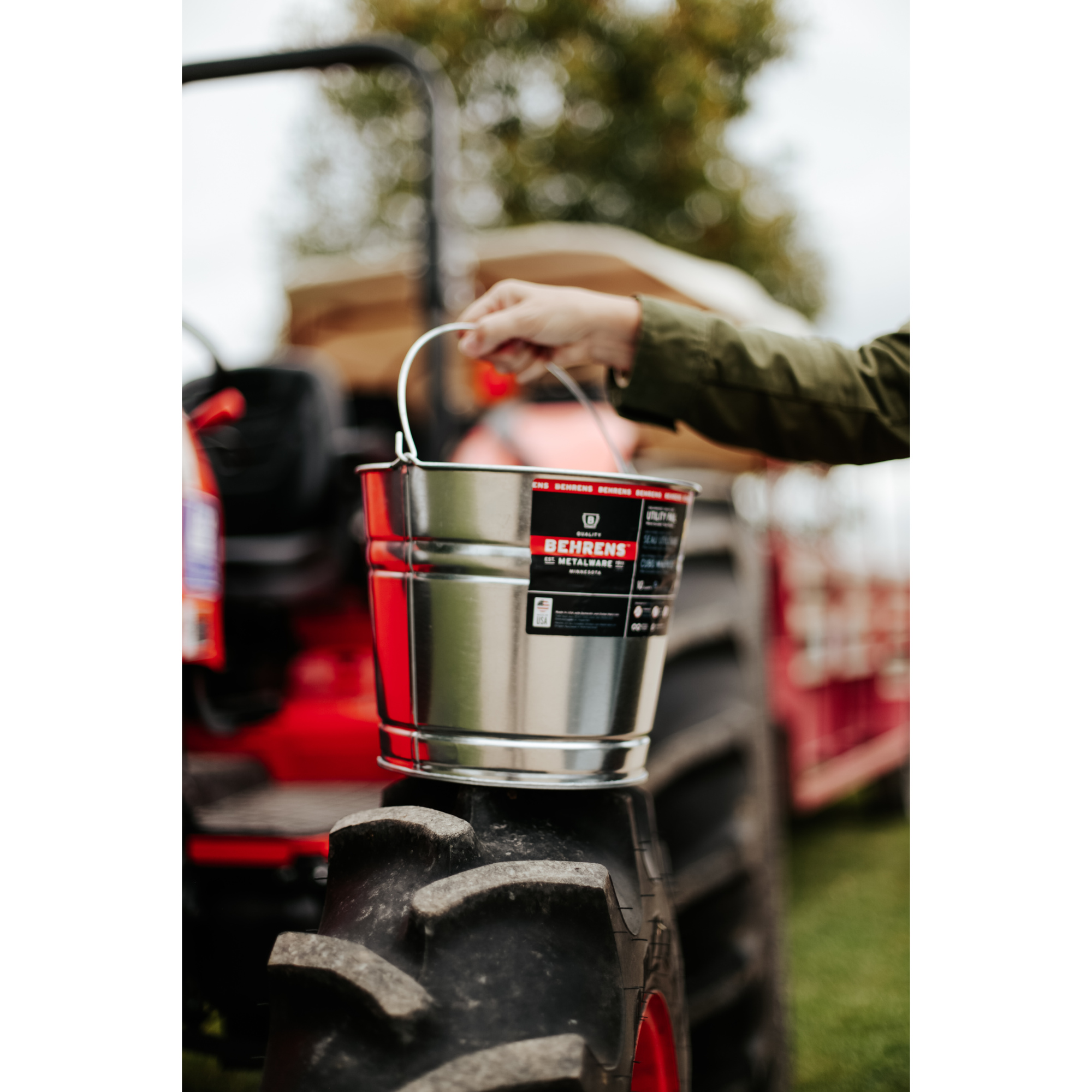 Behrens Metalware Classics, 8 Quart Galvanized Steel Pail, Capacity 2 ...