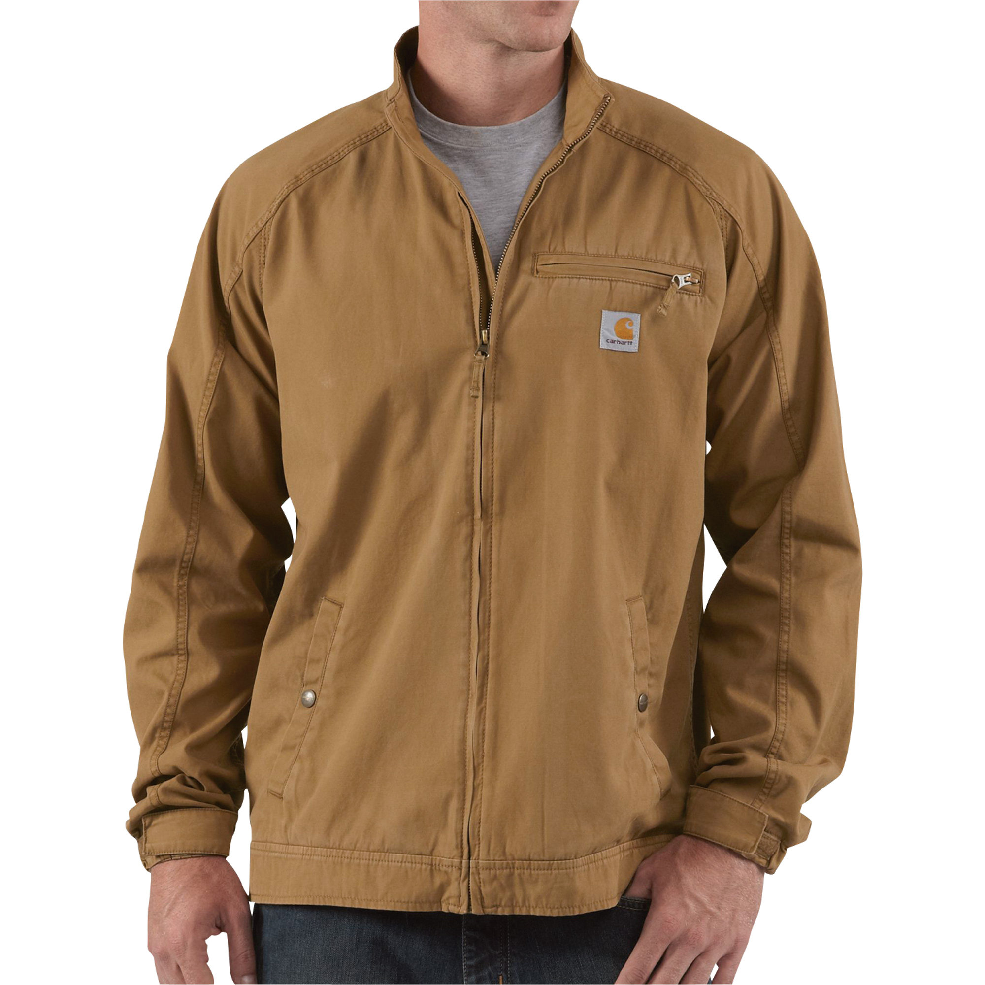 Carhartt Edlin Canvas Jacket — Brown, XL Tall, Model# J299 | Northern Tool