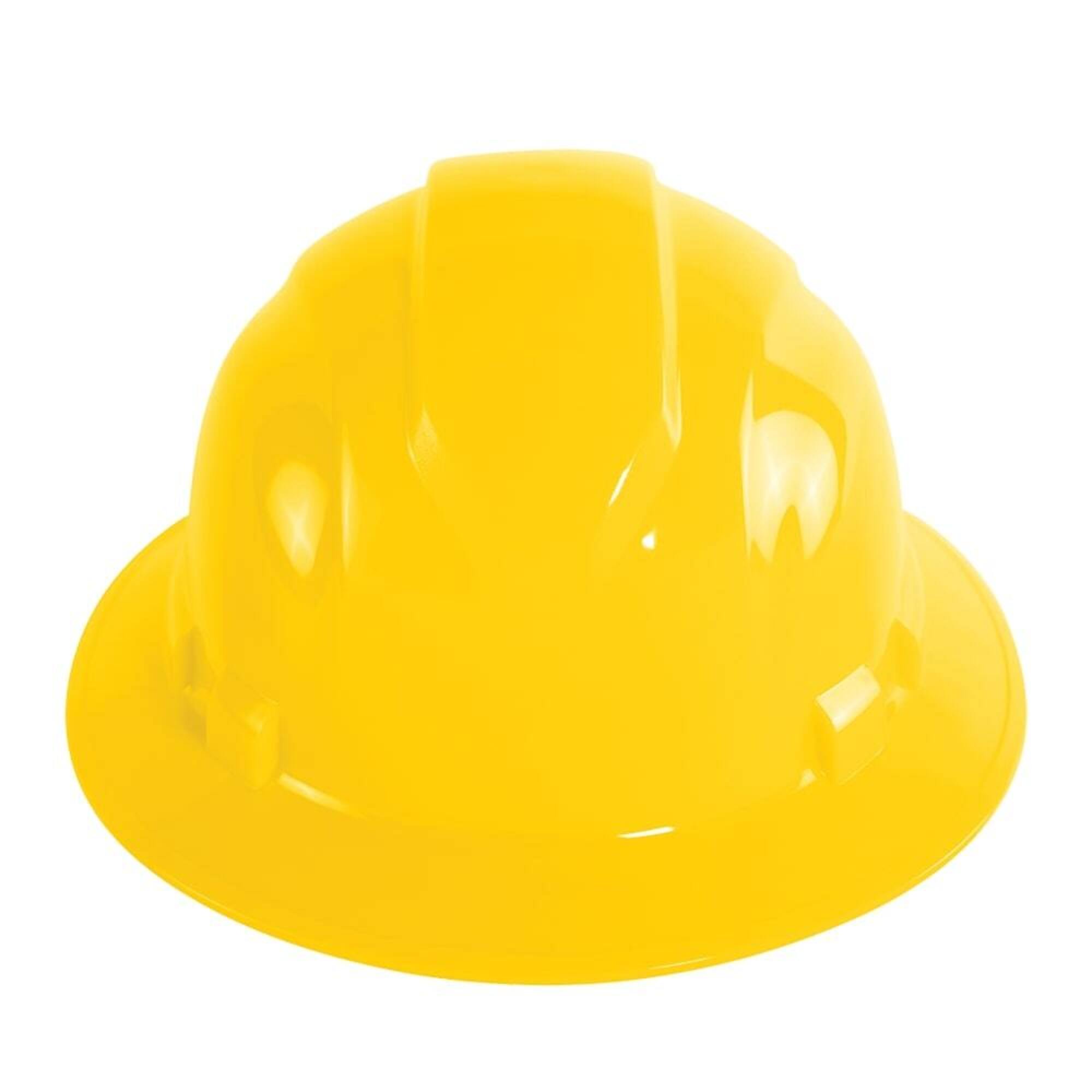 Bullhead Safety, Yellow, Class E, Unvented, Full Brim Style, Hard Hat ...