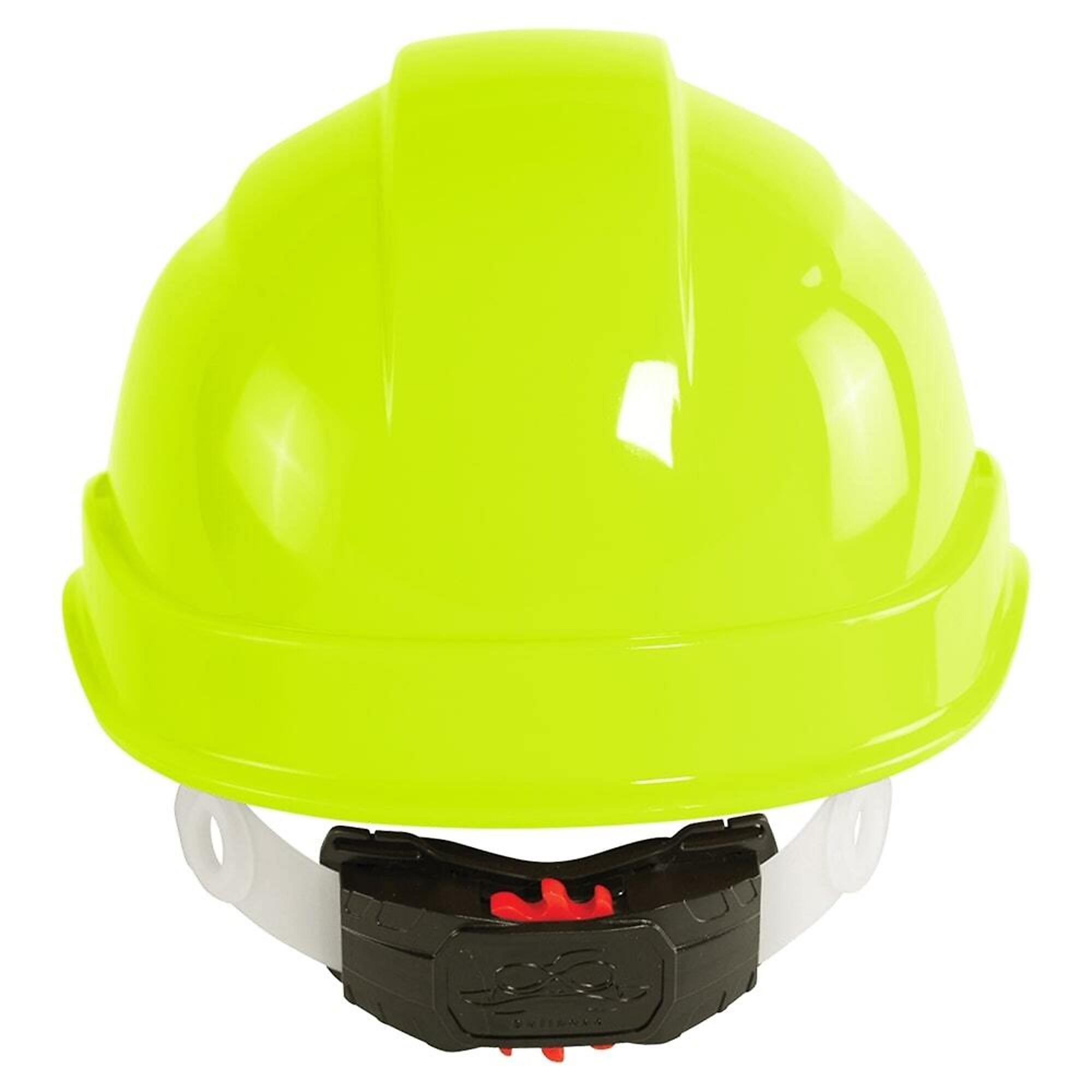 Bullhead Safety, Yel/Grn, Type 1 Class C, Unvented, Cap Style, Hard Hat ...