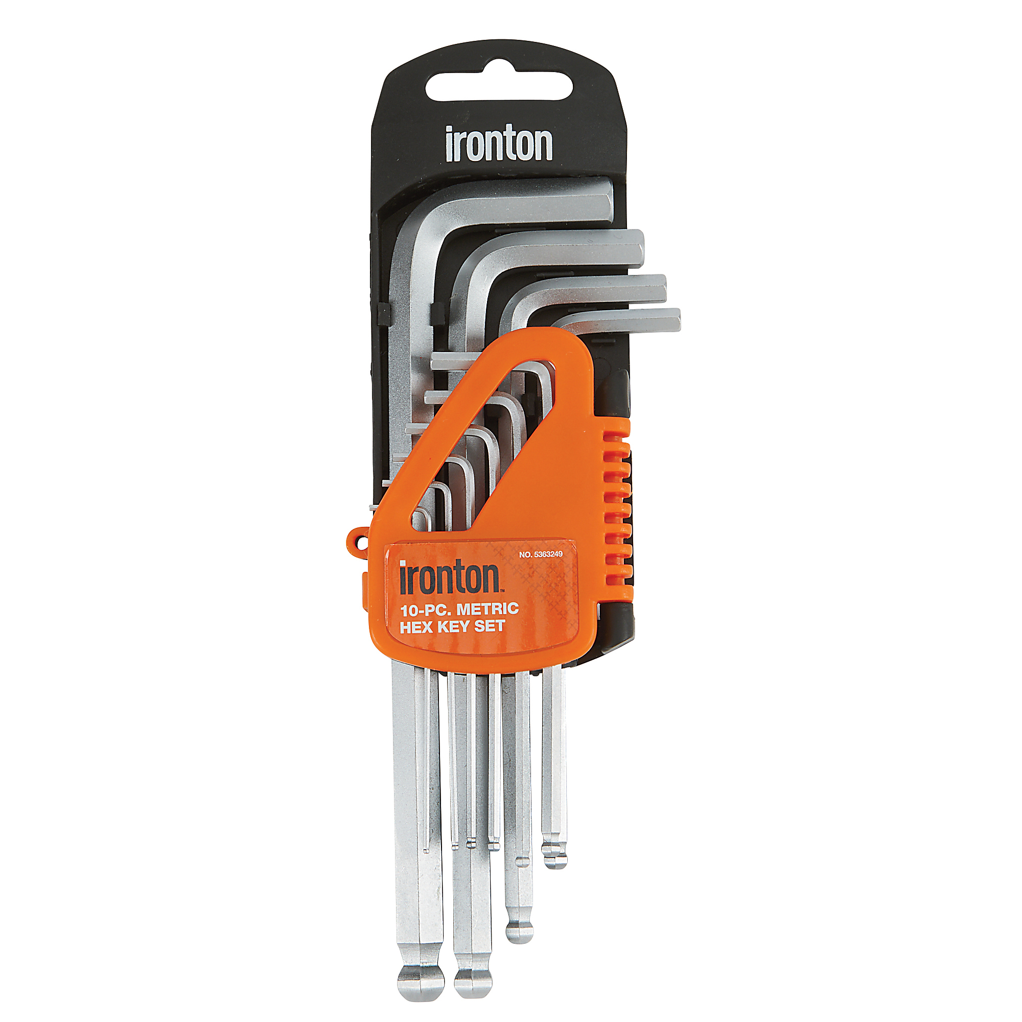 Ironton 10-Pc. Metric Long Arm Ball End Hex Key Set | Northern Tool
