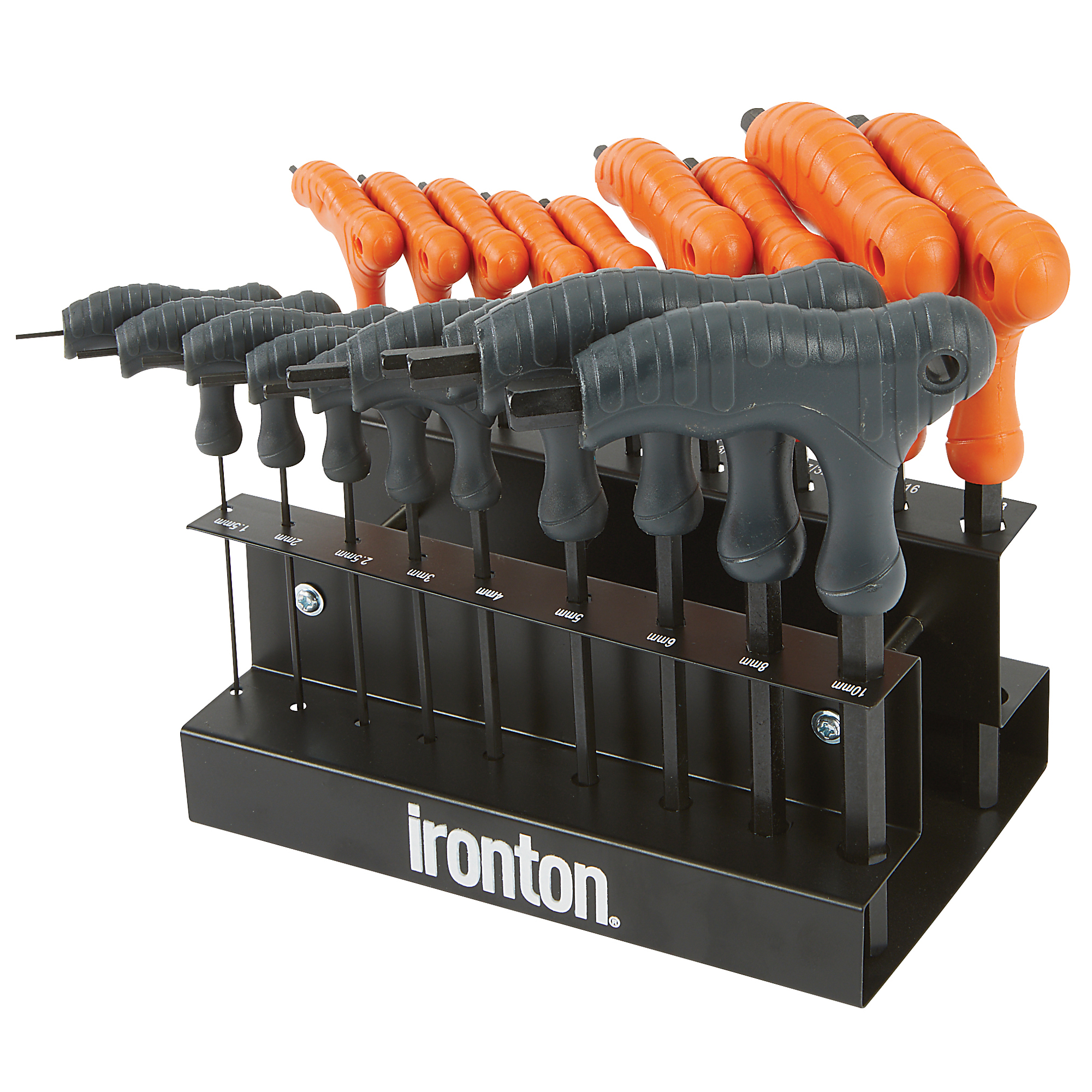 Ironton 18-Pc. T-Handle Hex Key Set, SAE/Metric Sizes | Northern Tool