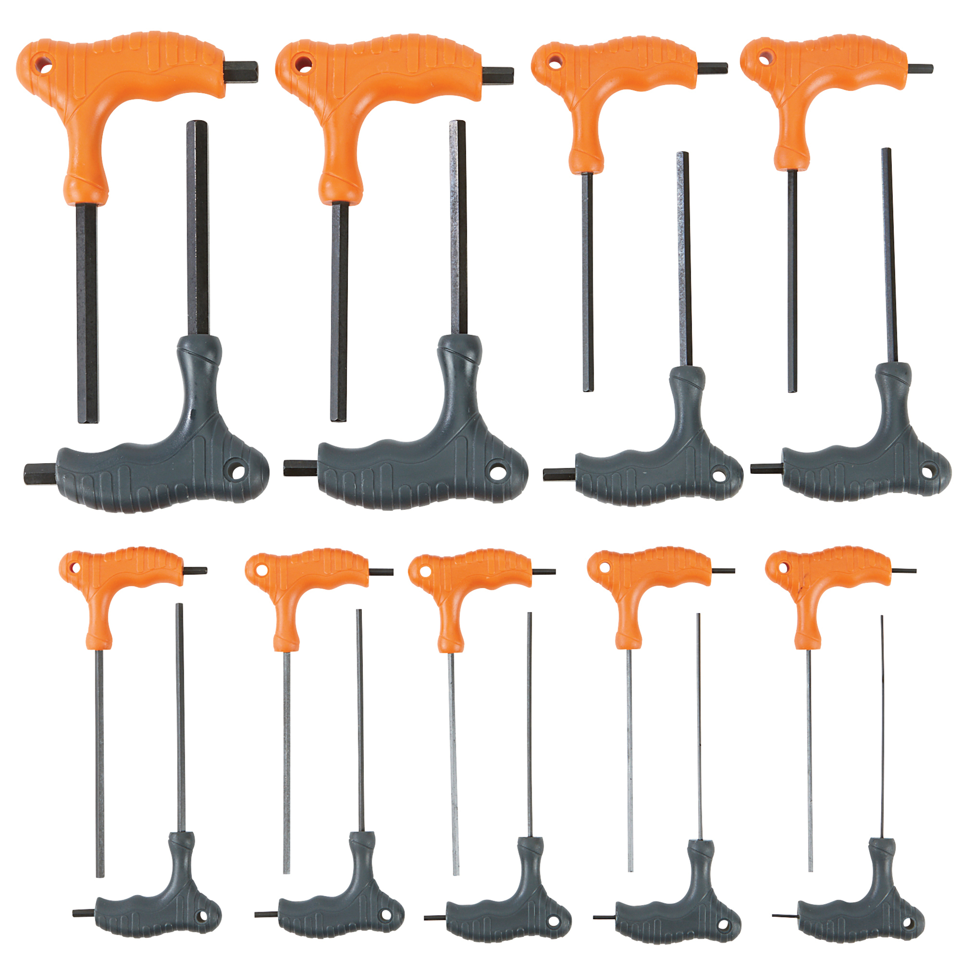 Ironton 18-Pc. T-Handle Hex Key Set, SAE/Metric Sizes | Northern Tool