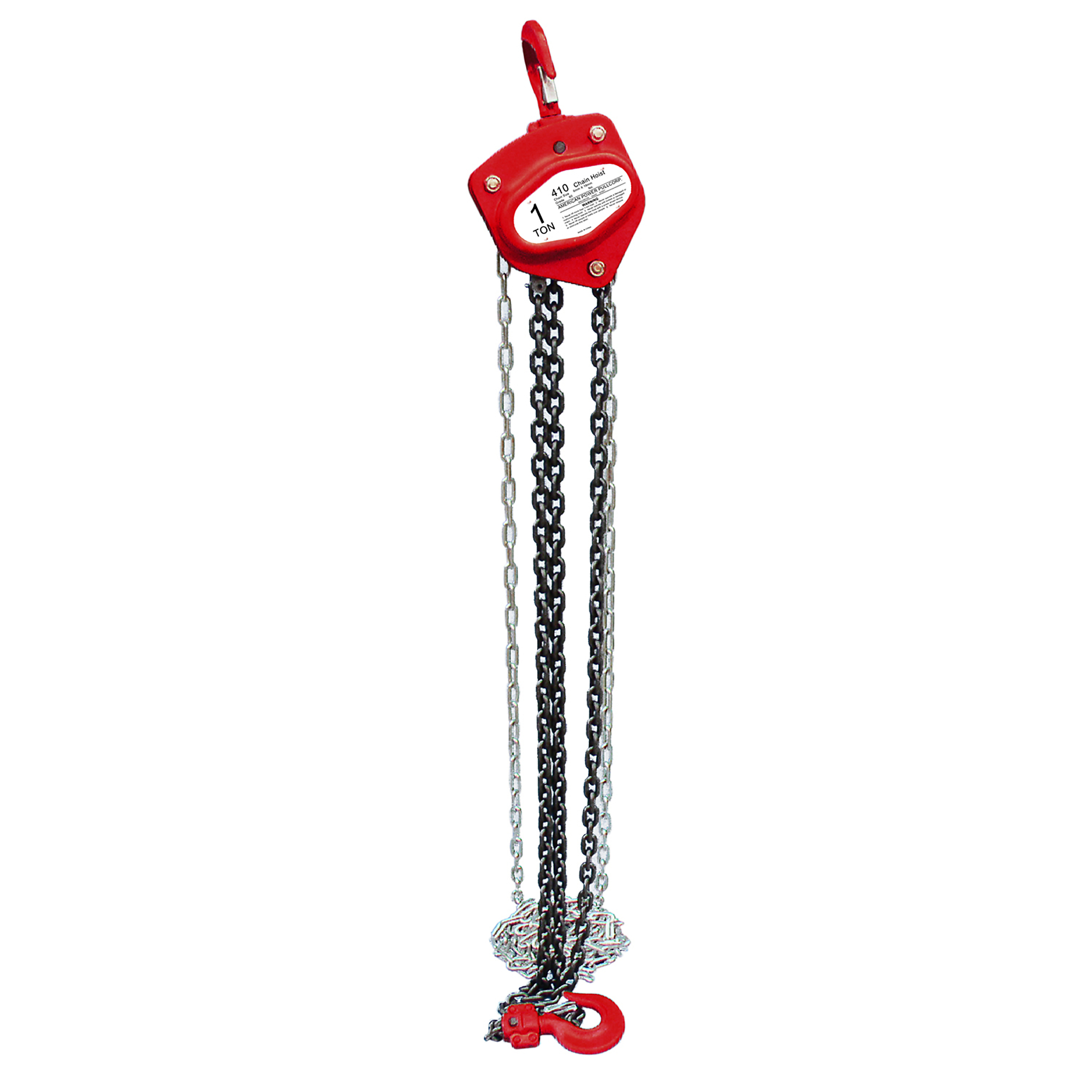 American Power Pull, 1 ton chain block w/ 20ft. lift, Power Source ...