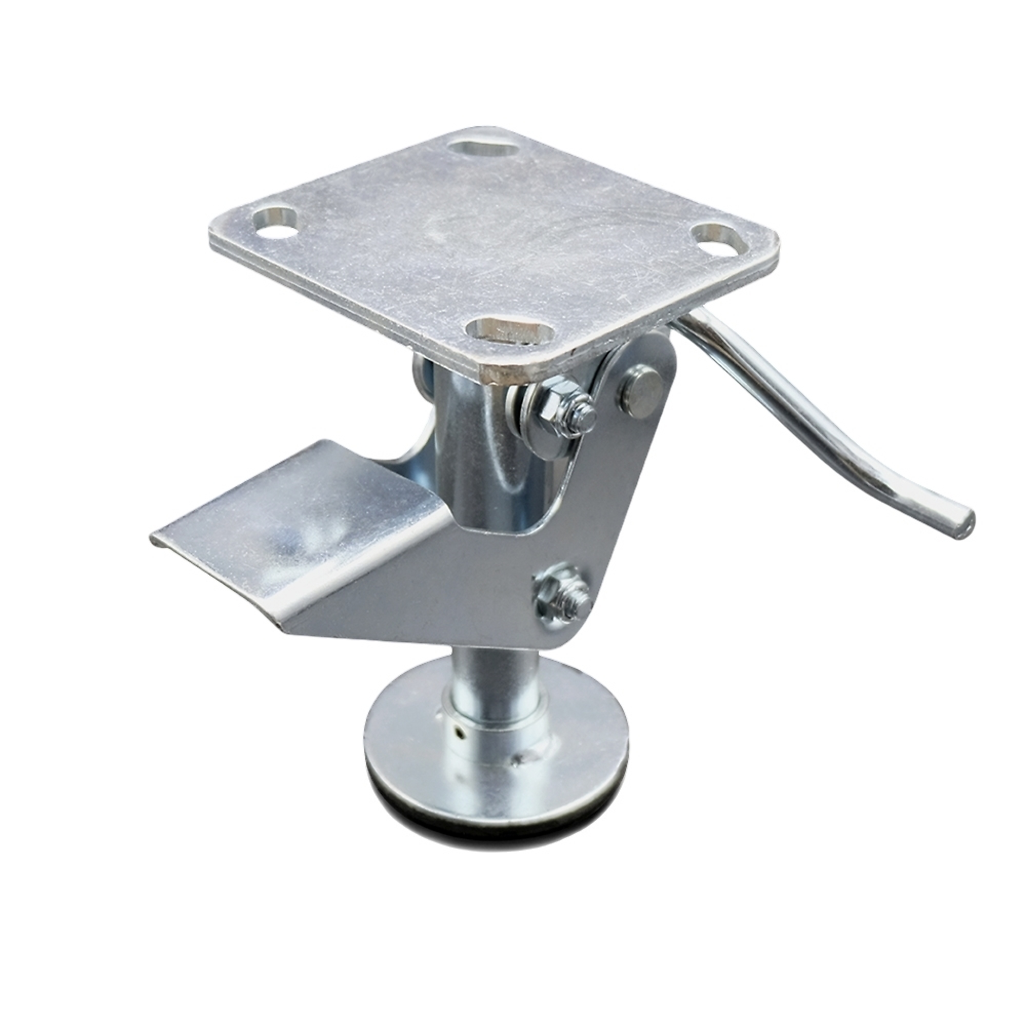 Service Caster, 6in. Kick Bar Floor Truck Lock, Caster Type Rigid ...