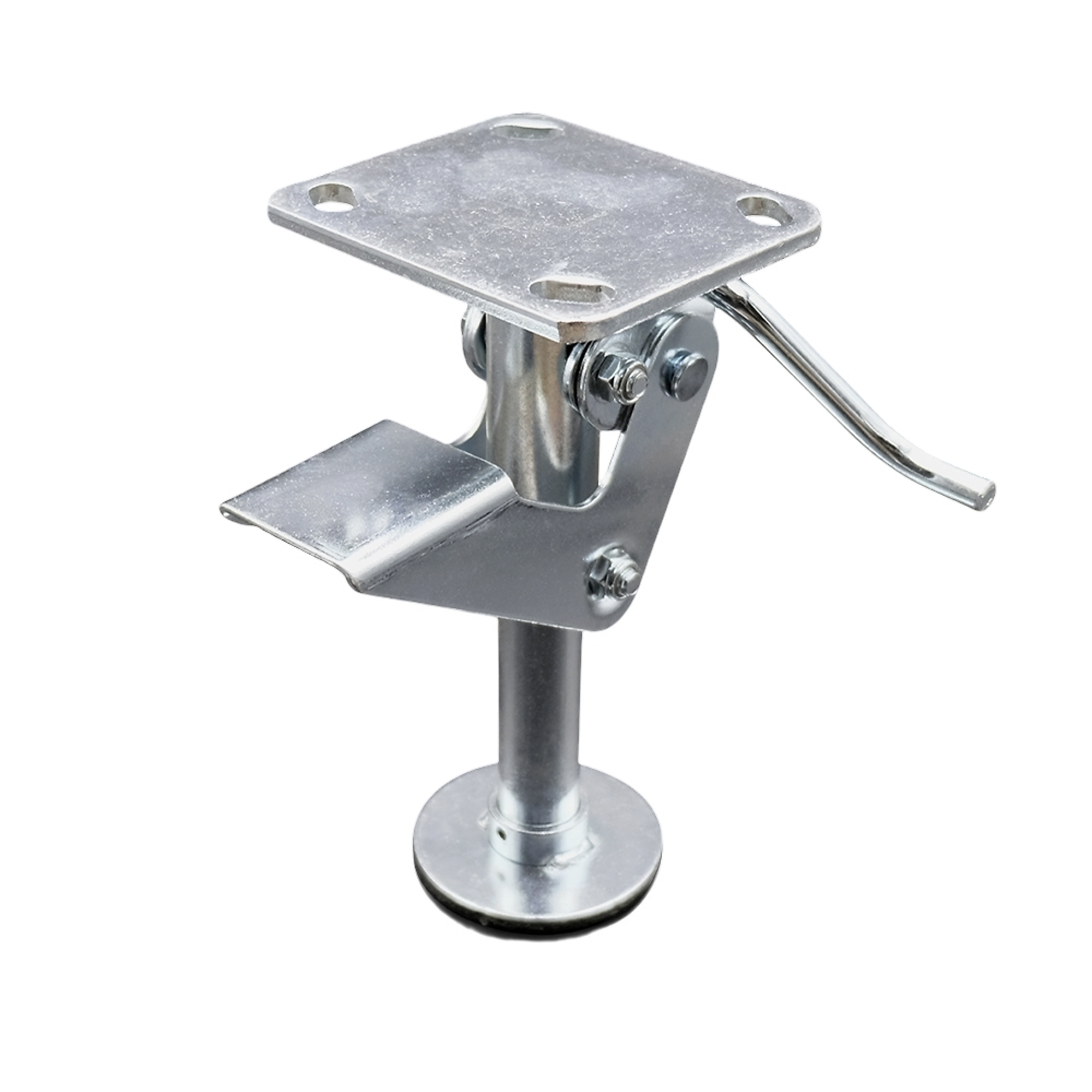 Service Caster, 8in. Kick Bar Floor Truck Lock, Caster Type Rigid ...