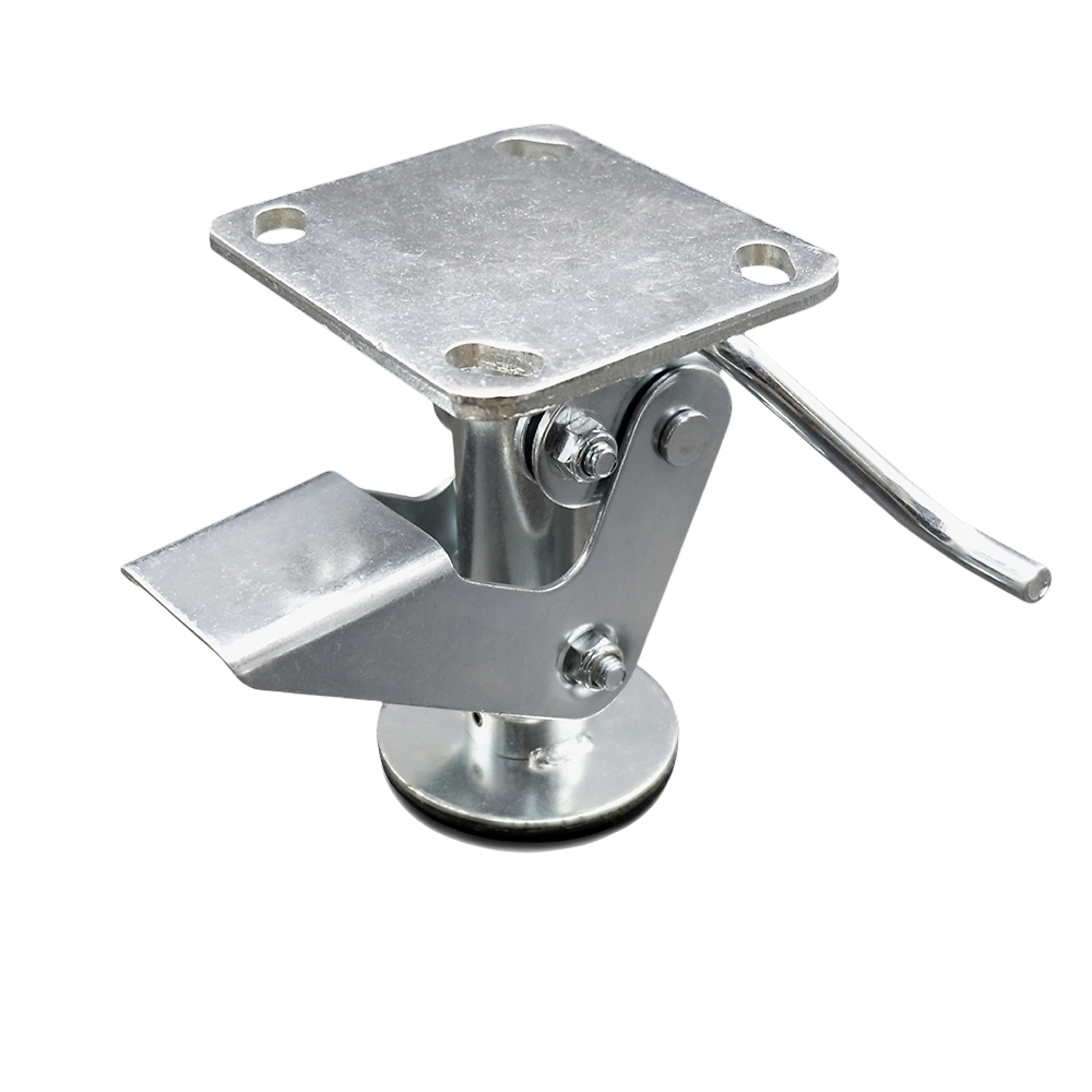 Service Caster, 5in. Kick Bar Floor Truck Lock, Caster Type Rigid ...