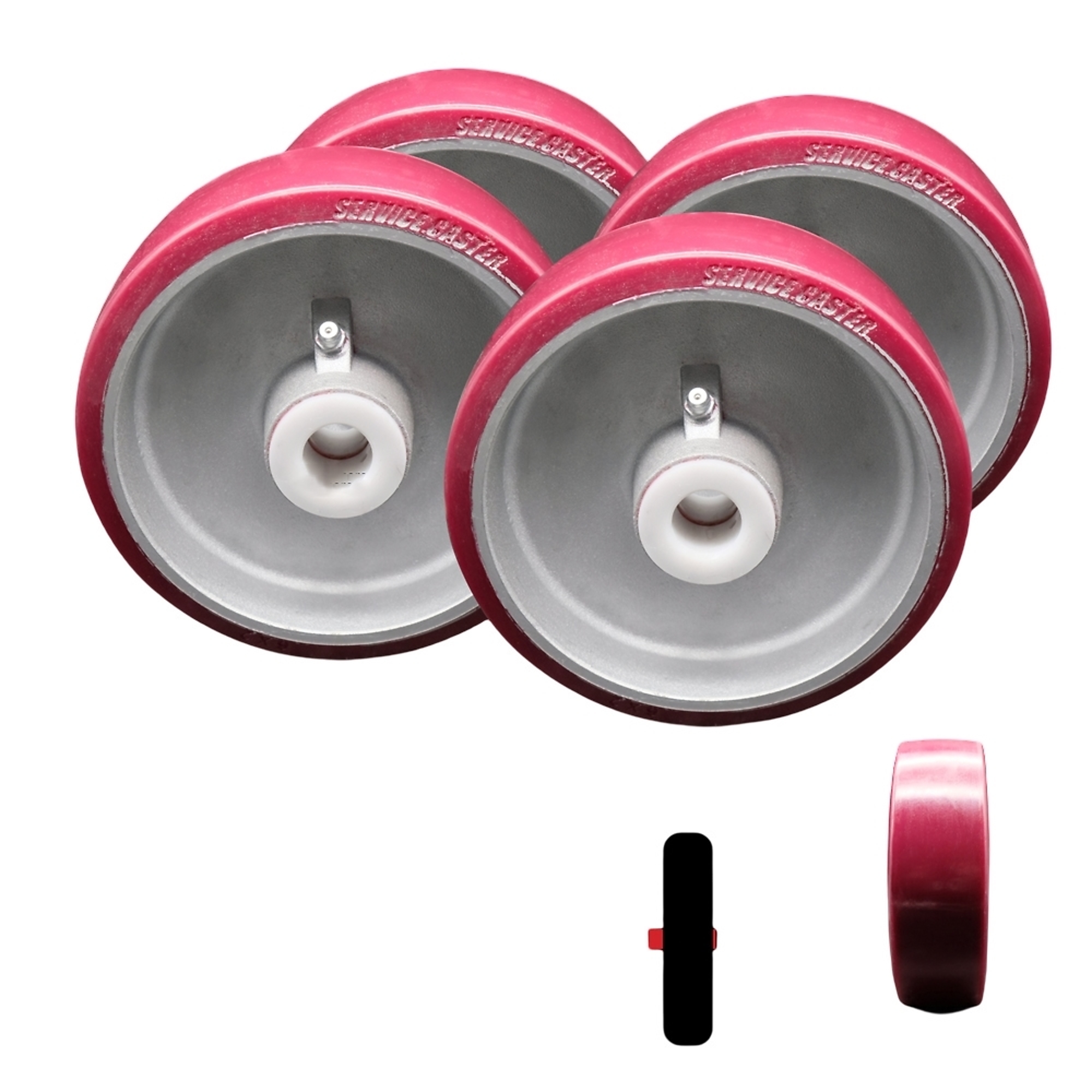 Service Caster, 6in. x 2in. Hardware Wheels, Wheel Diameter 6 in ...