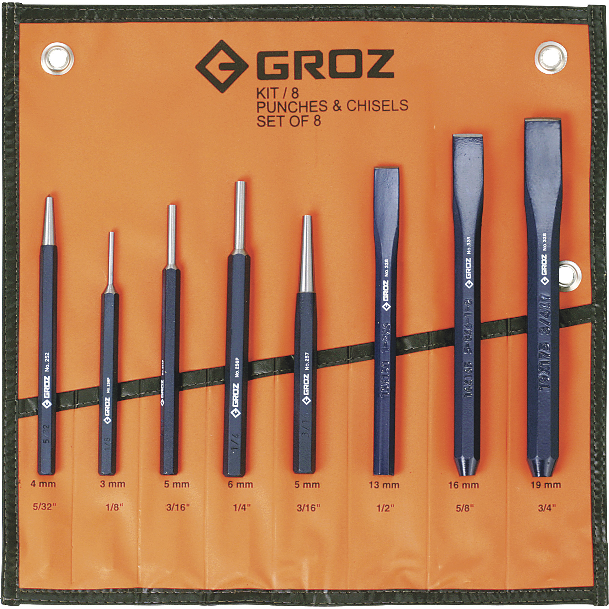 Groz 8-Pc. Punch and Chisel Set | Northern Tool