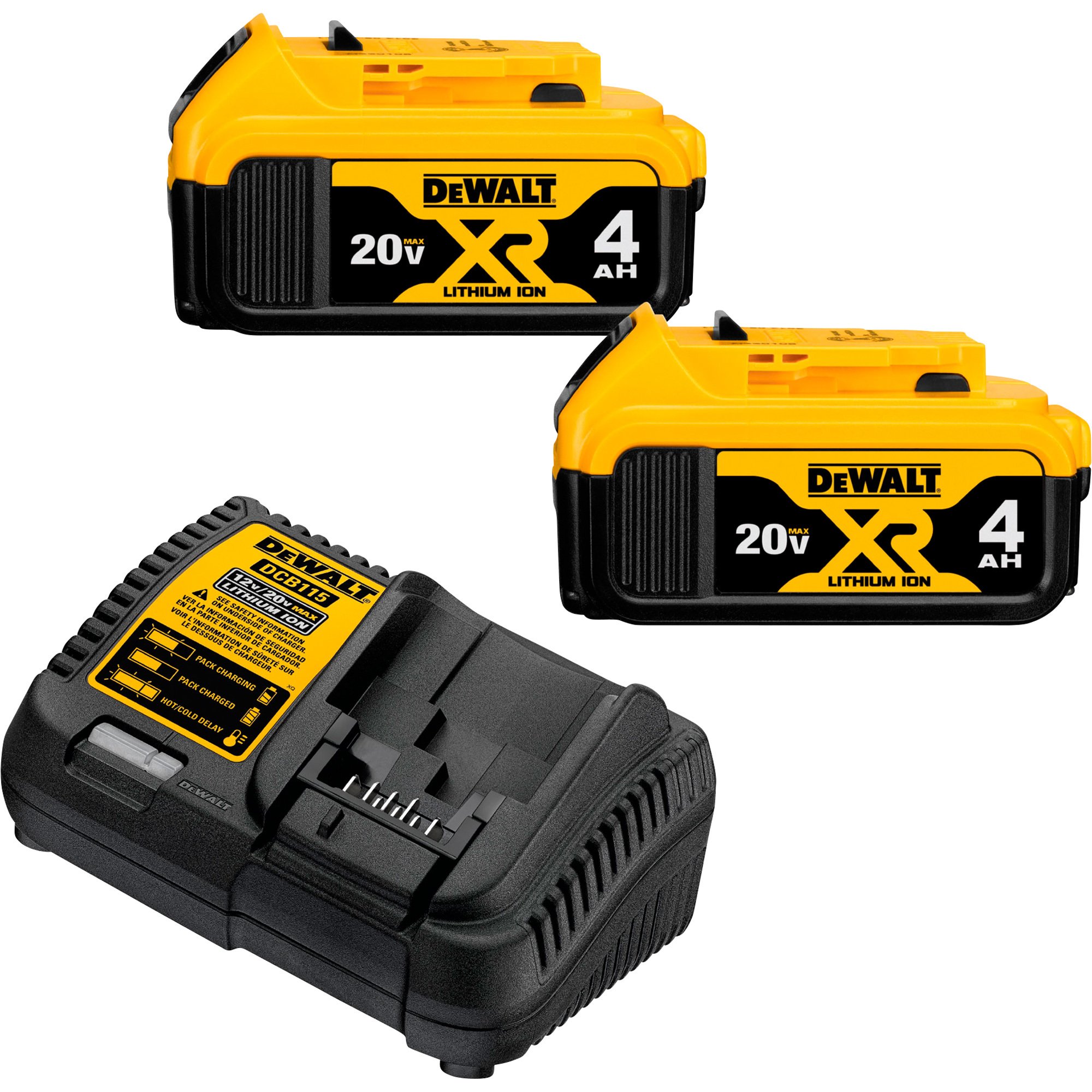DEWALT 20V MAX XR Li-Ion Brushless Power Tool Set — 1/2in. Hammerdrill ...