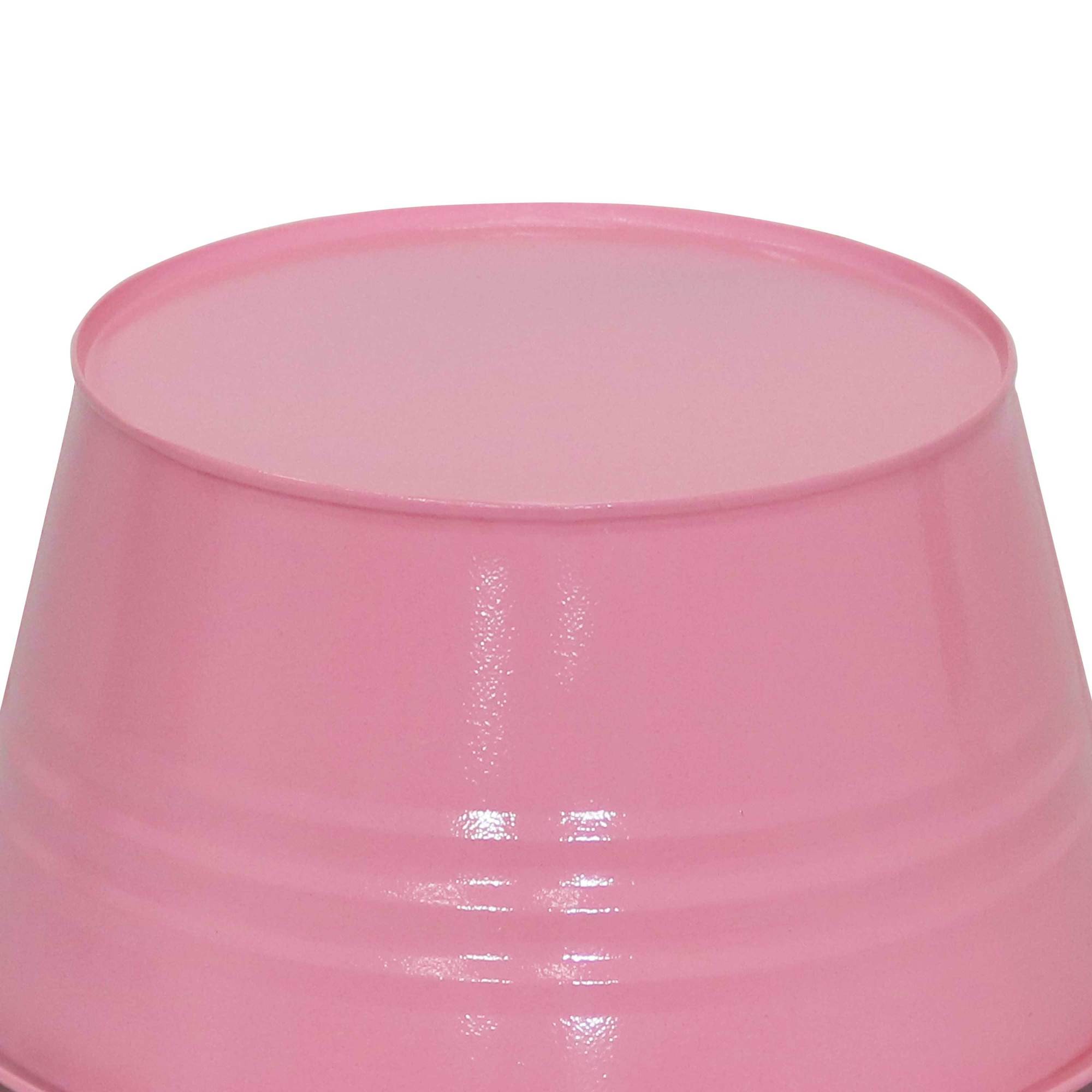 Sunnydaze Decor, 10 Steel Bucket Planters Pink, Color Finish Pink ...