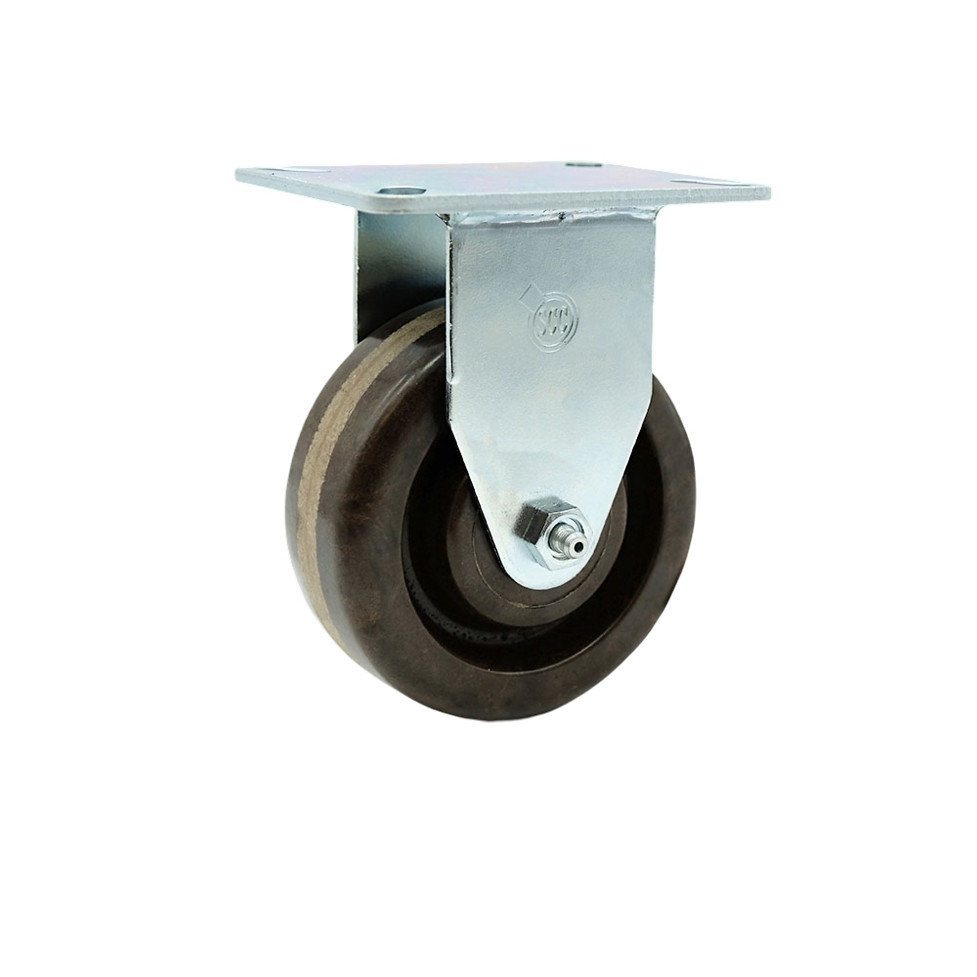 Service Caster, 4in. x 1 1/2in. Plate Caster, Wheel Diameter 4 in ...