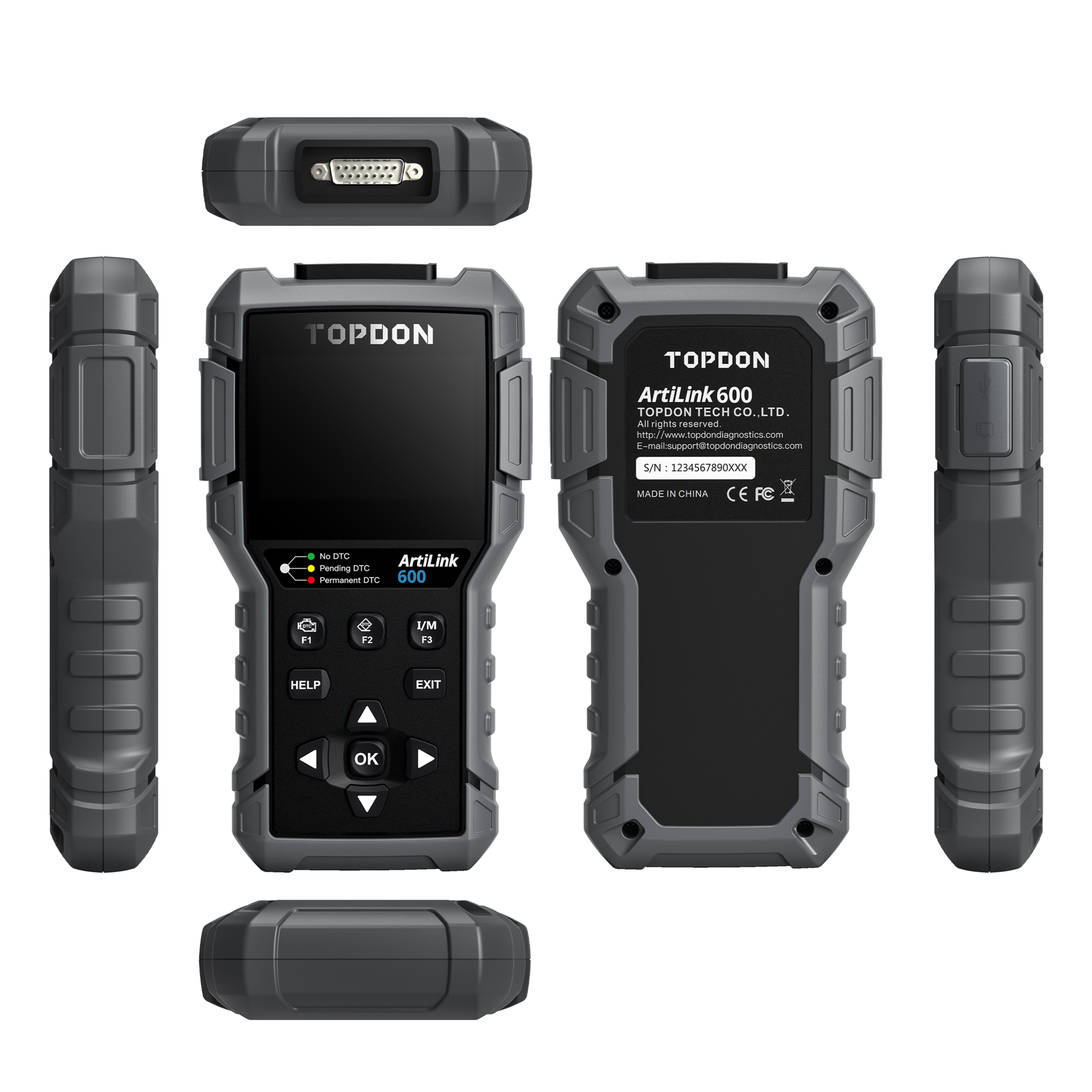 TOPDON OBD2 Diagnostic Scan Tool - 3.5in. LCD Screen, ABS and SRS ...