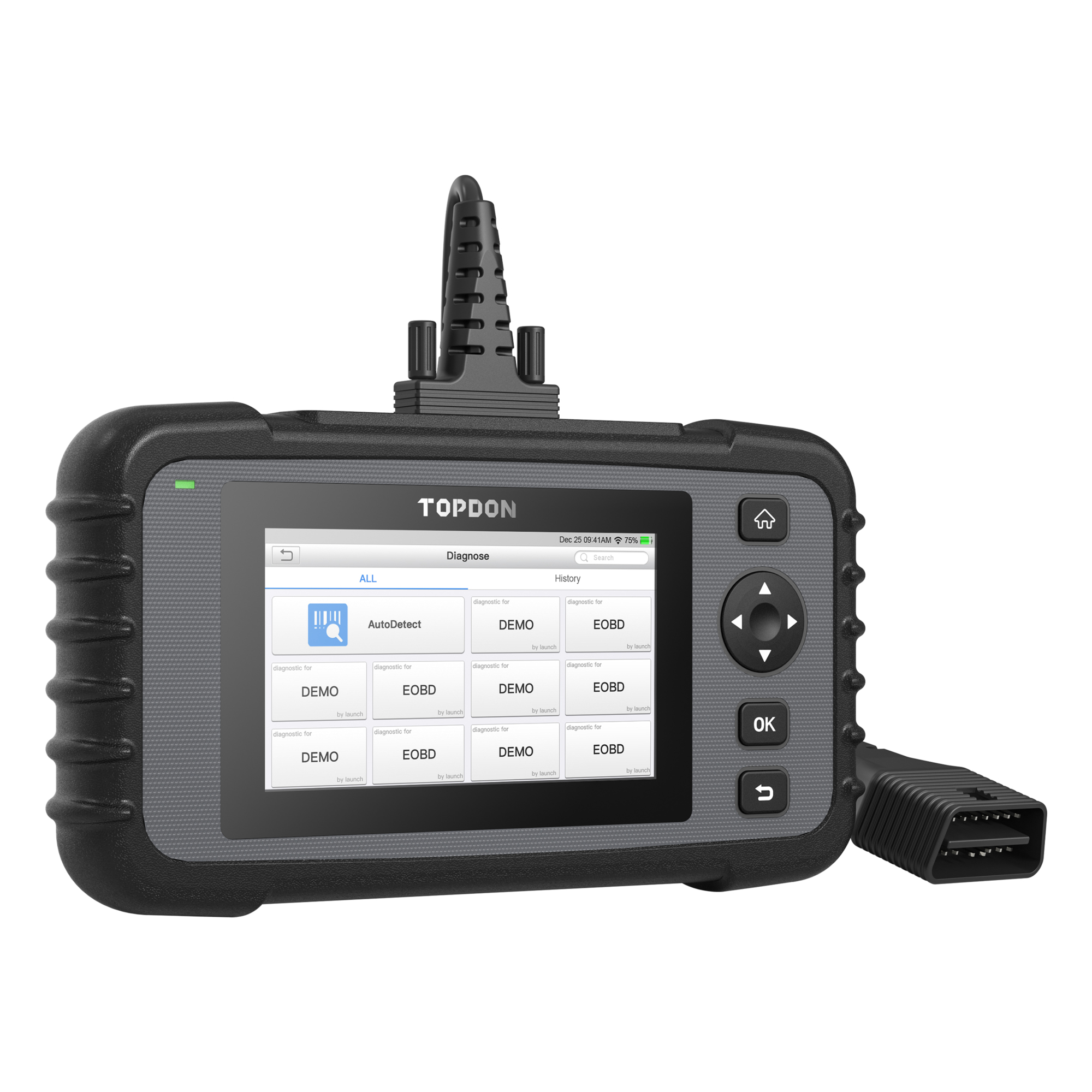 TOPDON Android-Based OBD II Diagnostic Scan Tool - AutoVIN, Real-Time ...