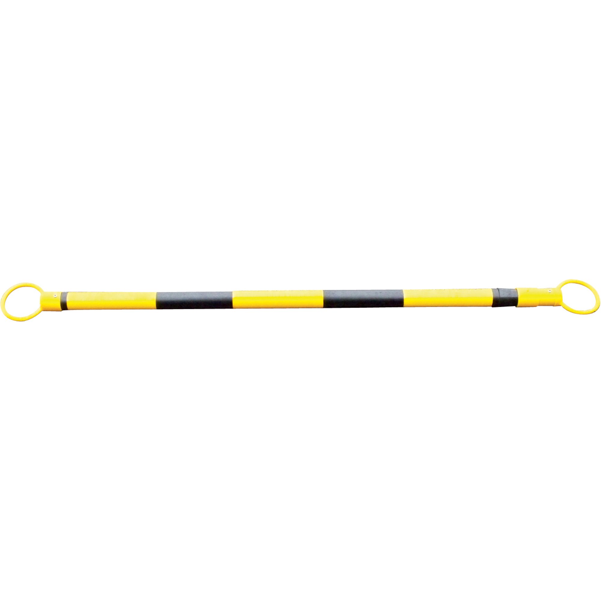 JBC Retractable 6ft. Cone Bar — Yellow/Black, Extends 3.8ft. to 6ft ...