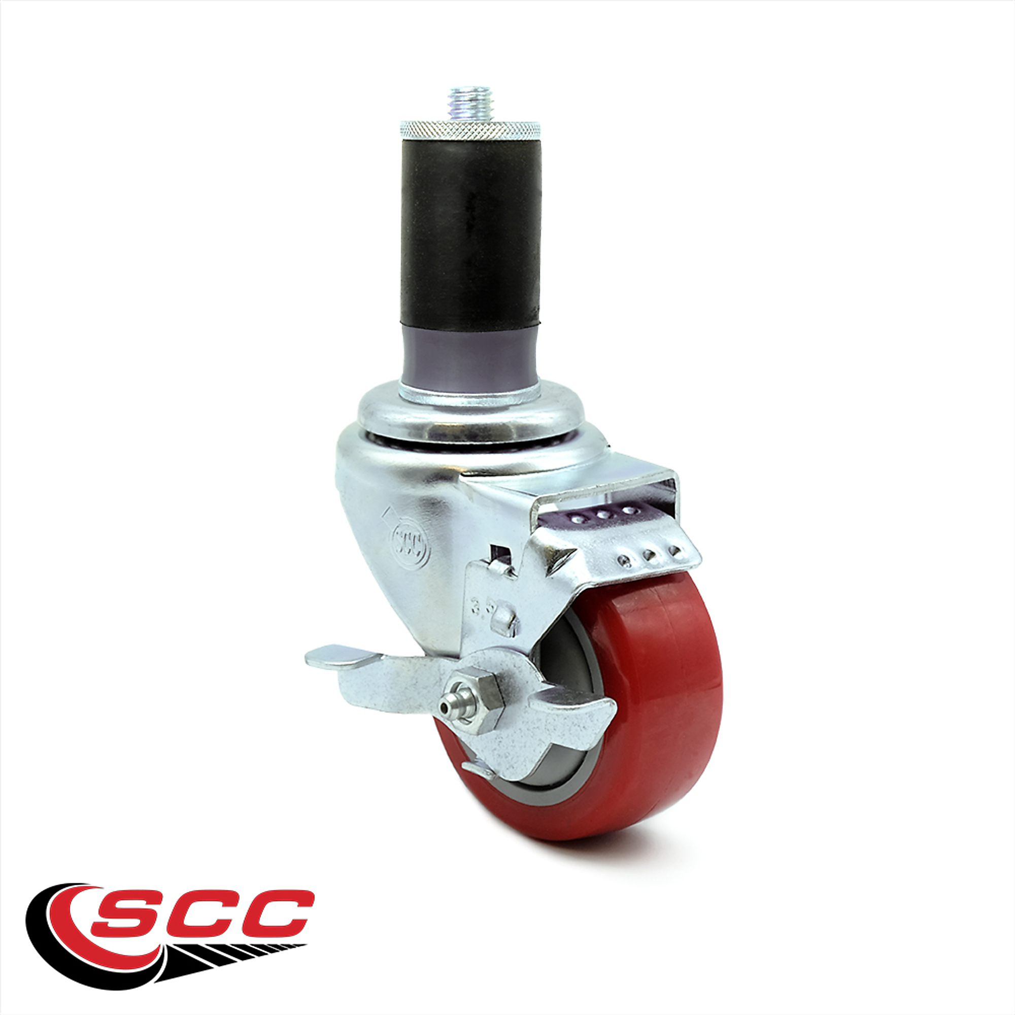 Service Caster, 3 1/2in. x 1 1/4in. Stem Casters, Wheel Diameter 3.5 in ...